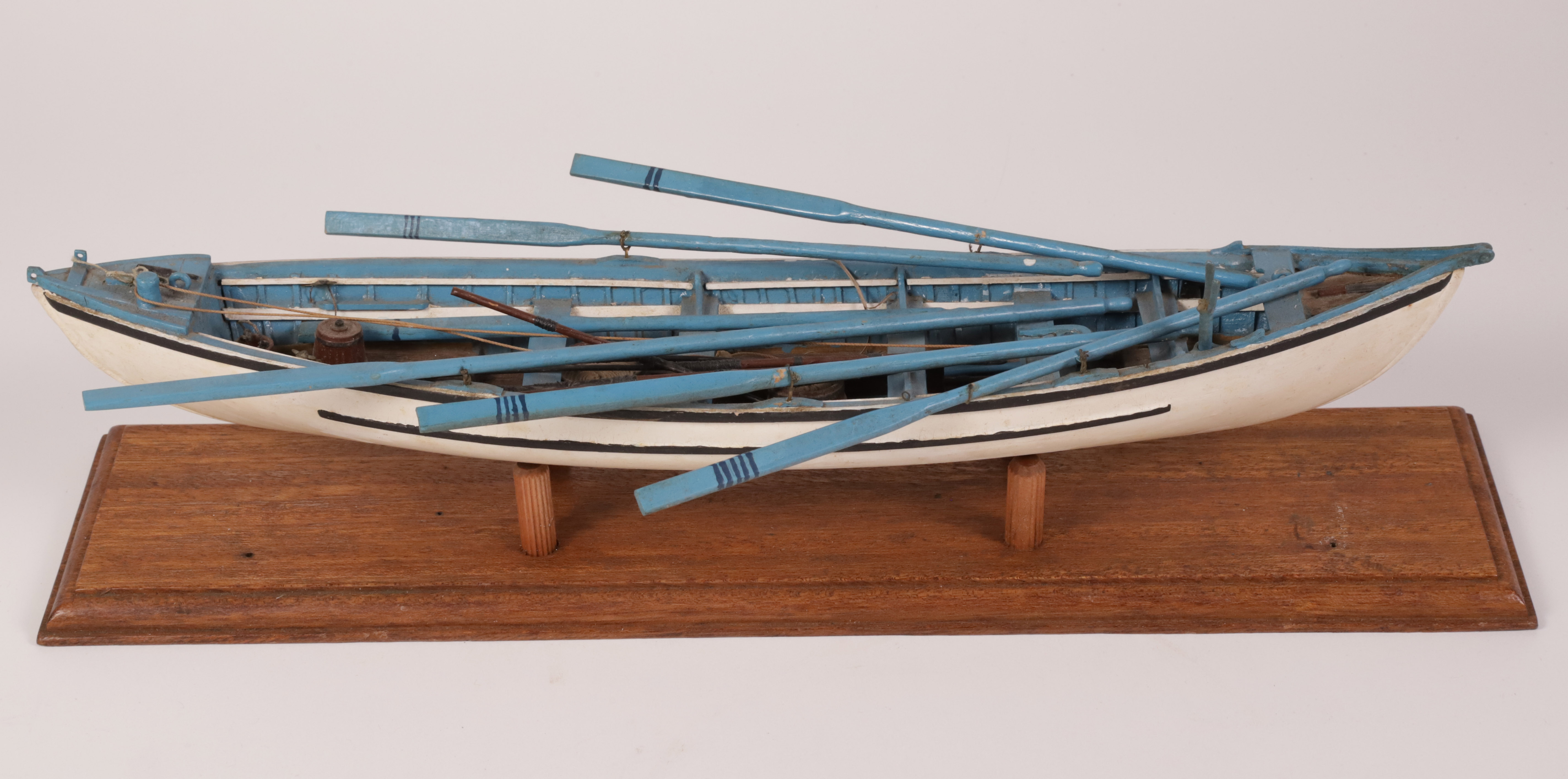 Vintage Handmade Model of a Whaleboat - Vintage Handcrafted Model of a ...