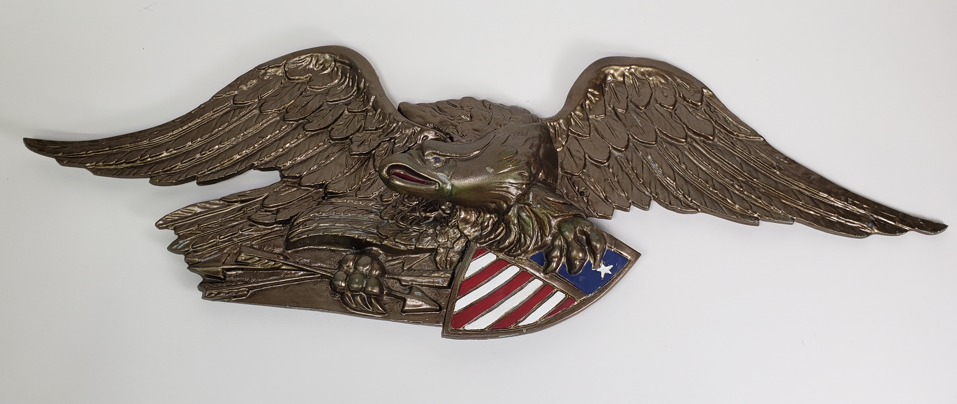 Vintage Metal Eagle Sculpture - Vintage Brass Figural Lewisburg Style ...