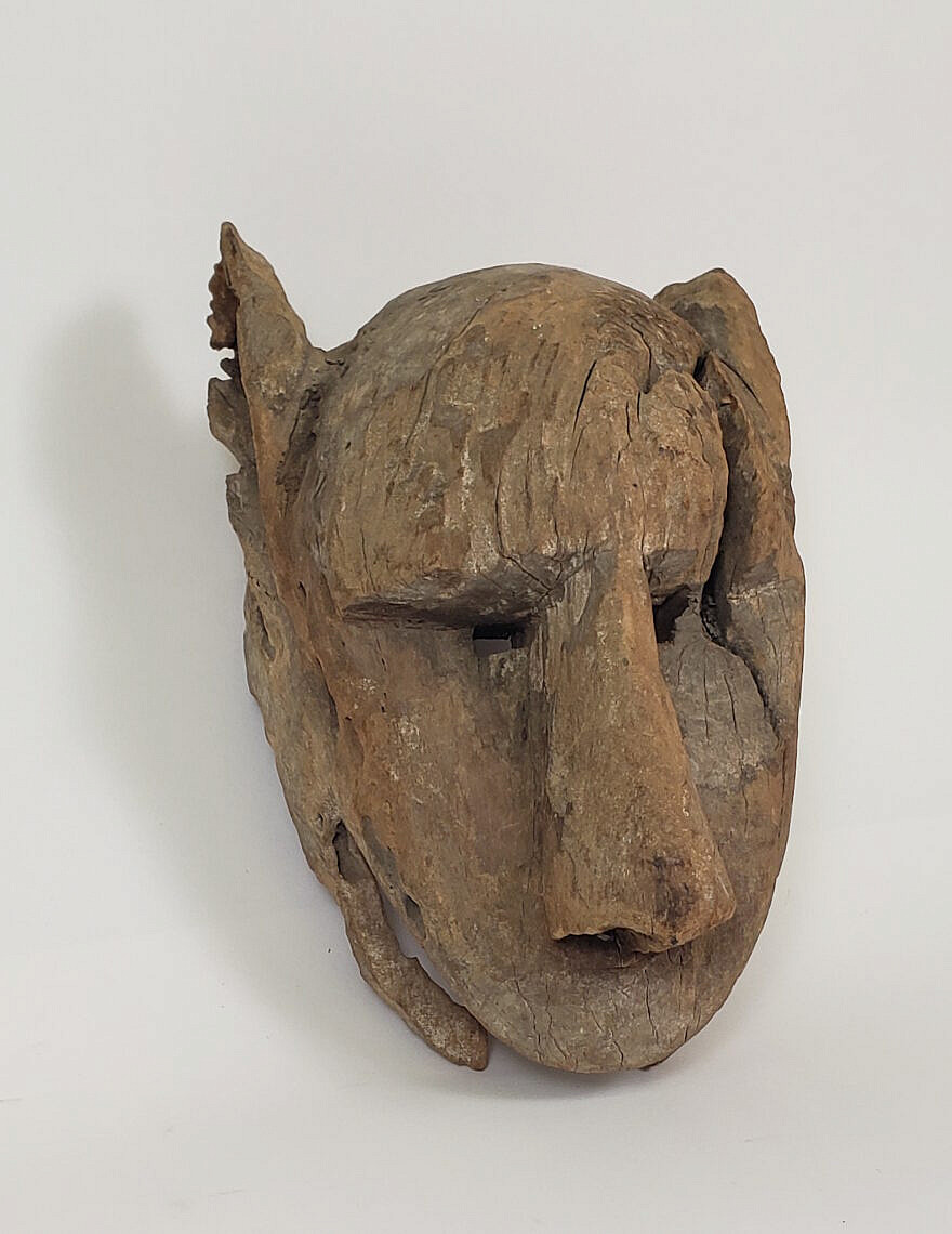Antique Carved Wood Mask - Antique Carved Wood Ceremonial Mask - Rafael ...