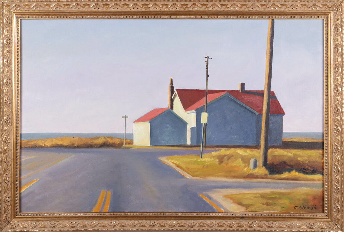 Joan Albaugh Acrylic on Panel "House on the End of Surfside Road ...