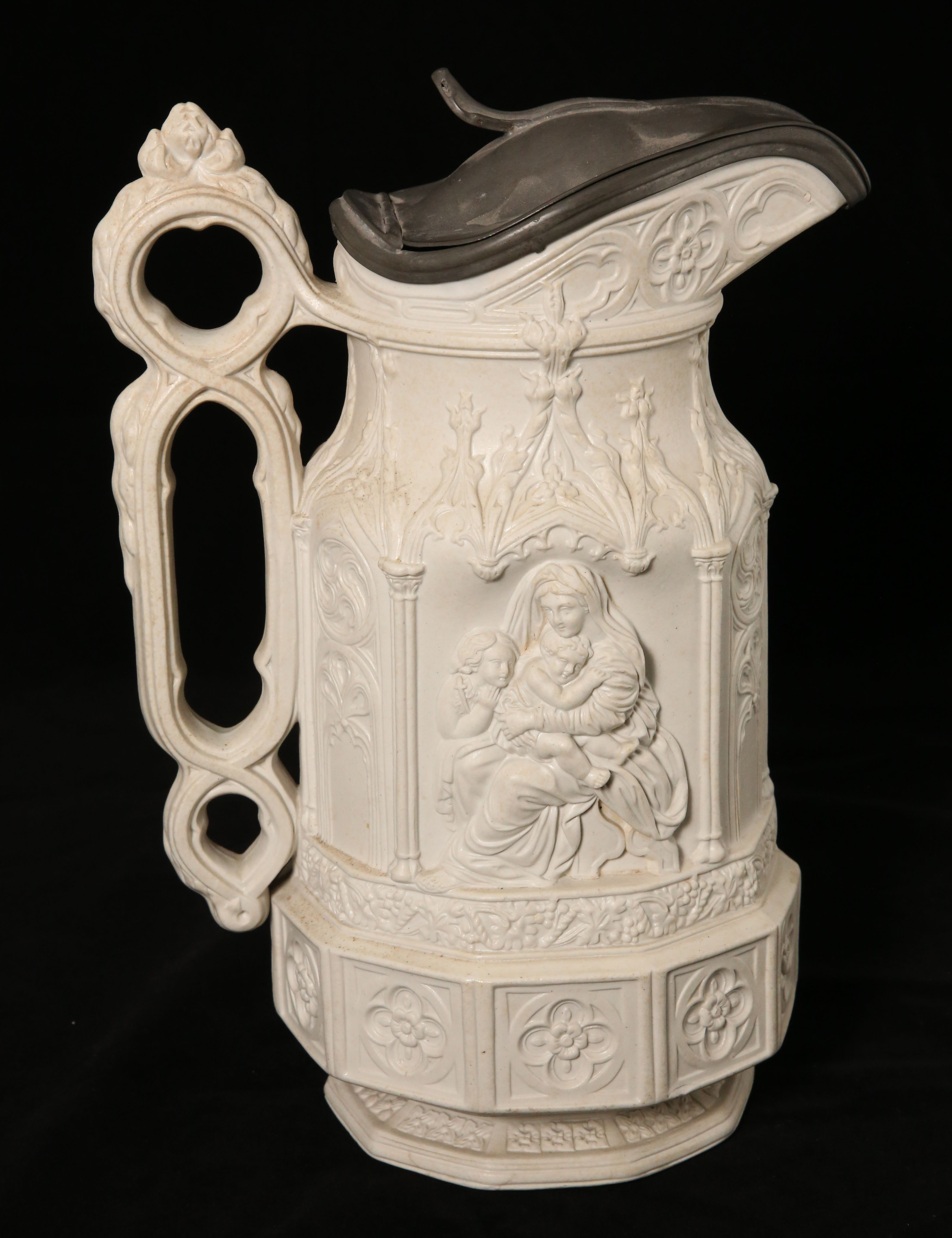 Charles Meigh Buff Stoneware Flagon, circa 1848 - Rafael Osona Auctions ...