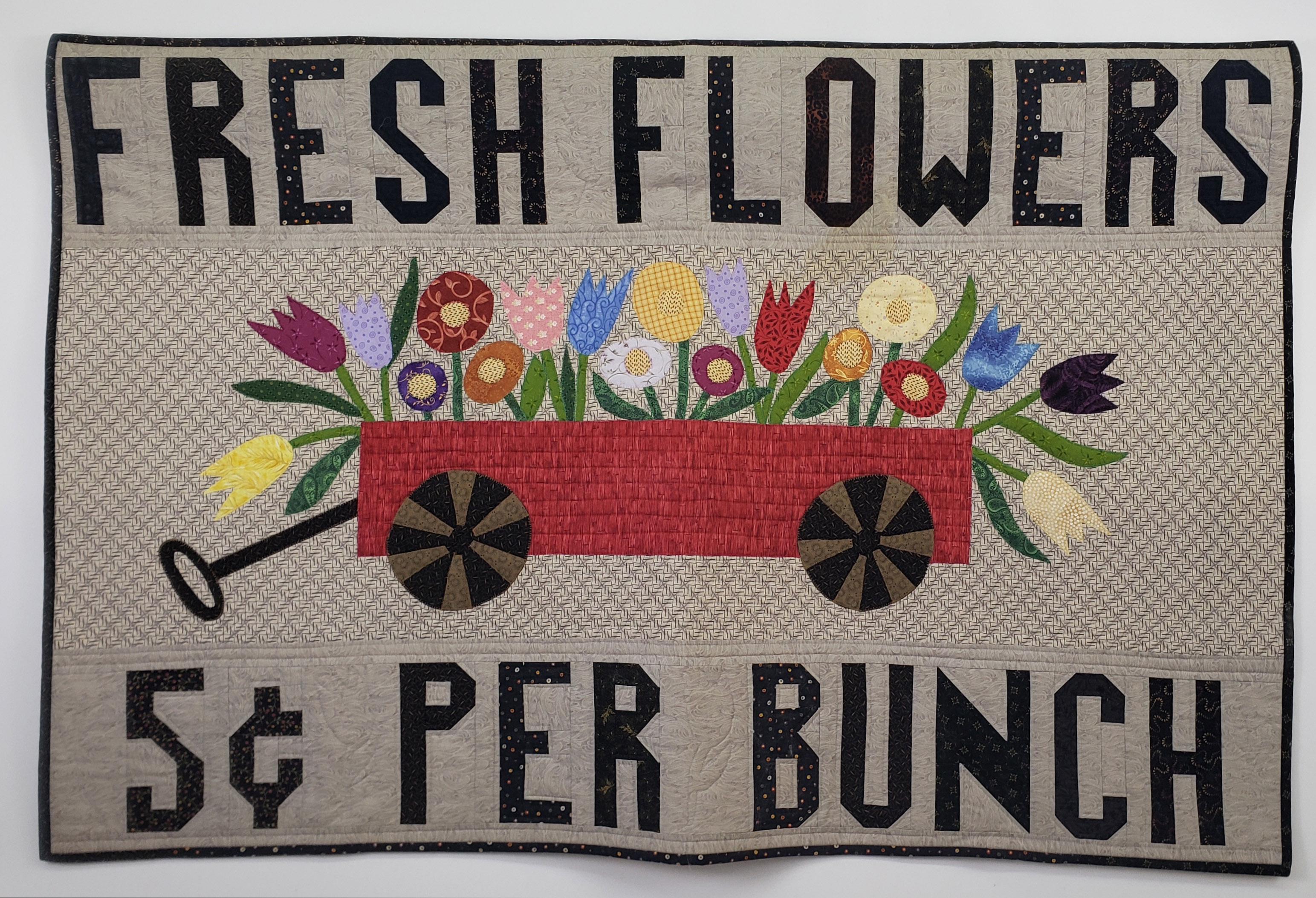 Vintage Quilted Florist Advertising Sign Banner - Vintage Quilted ...