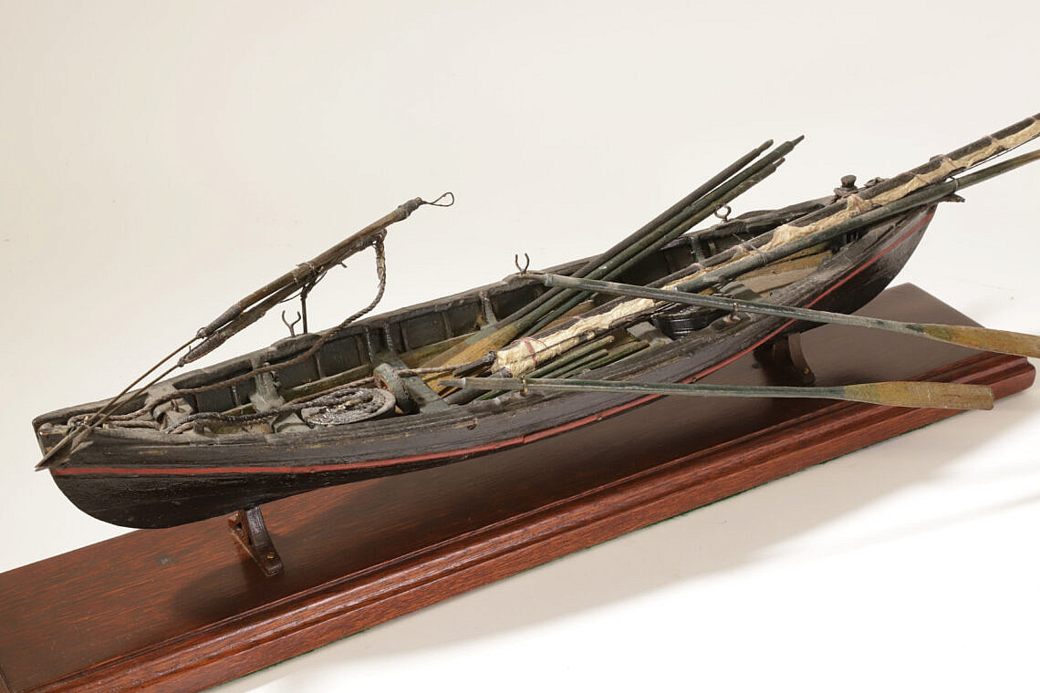 Wooden Model of a Whaleboat 20th Century - Wooden Model of a Whaleboat ...