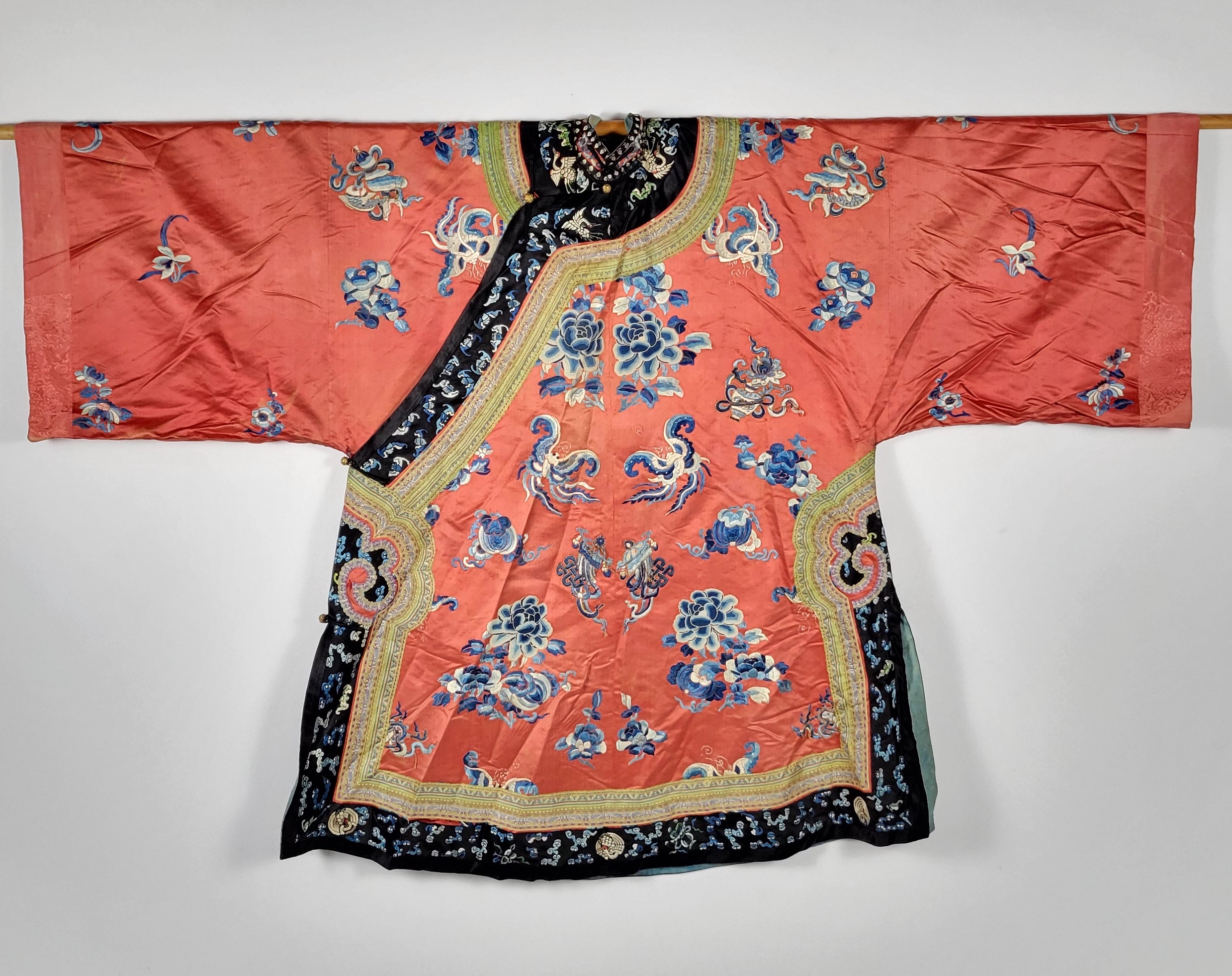 Antique 19th Century Chinese Finely Embroidered Silk Imperial Robe ...