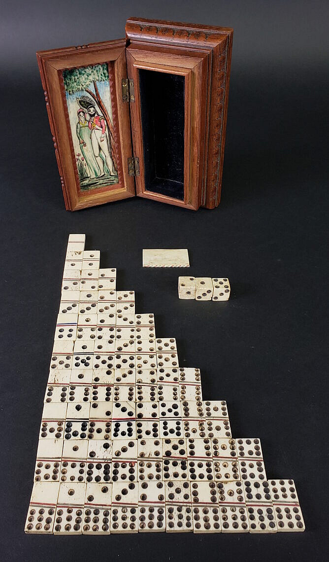 French Prisoner of War Bone Dominoes - Set of Antique French Prisoner ...