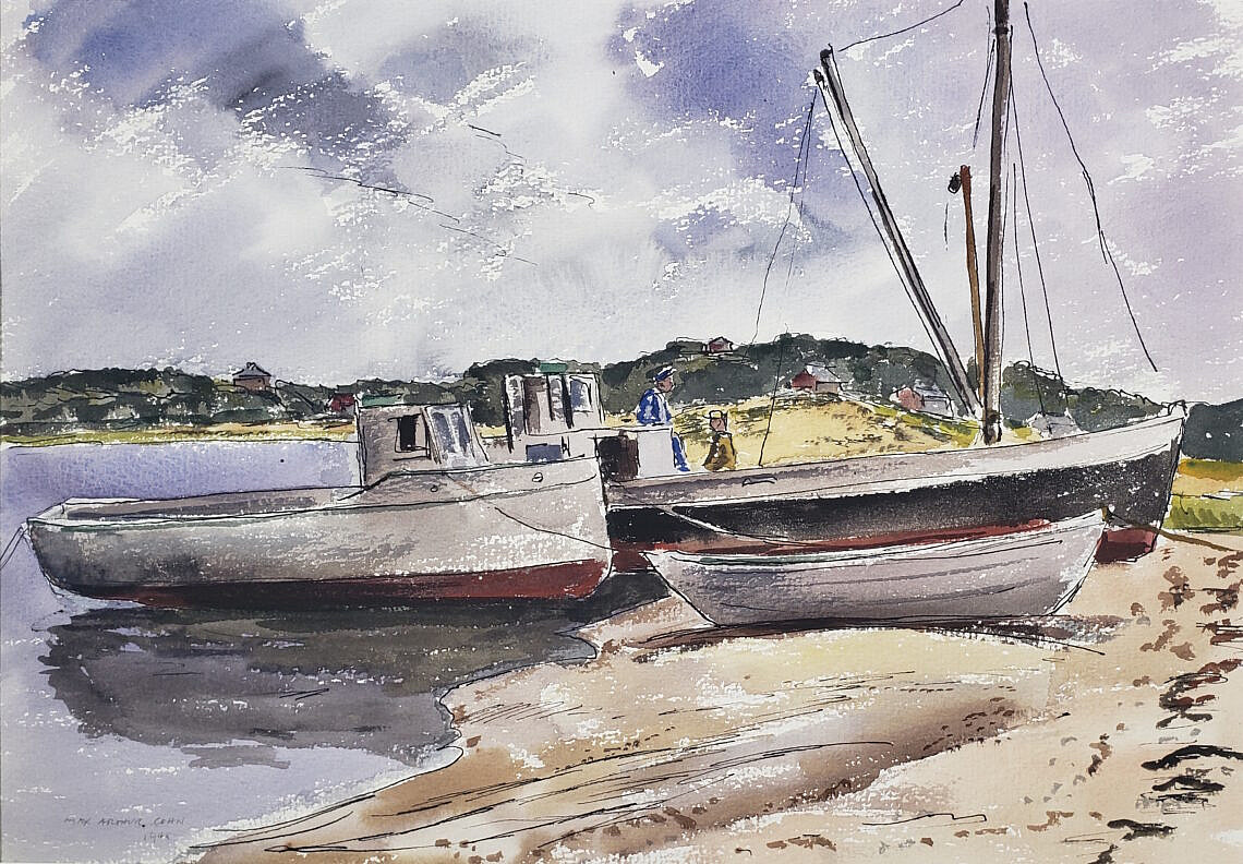 Max Arthur Cohn Watercolor Painting - Max Arthur Cohn Watercolor on ...