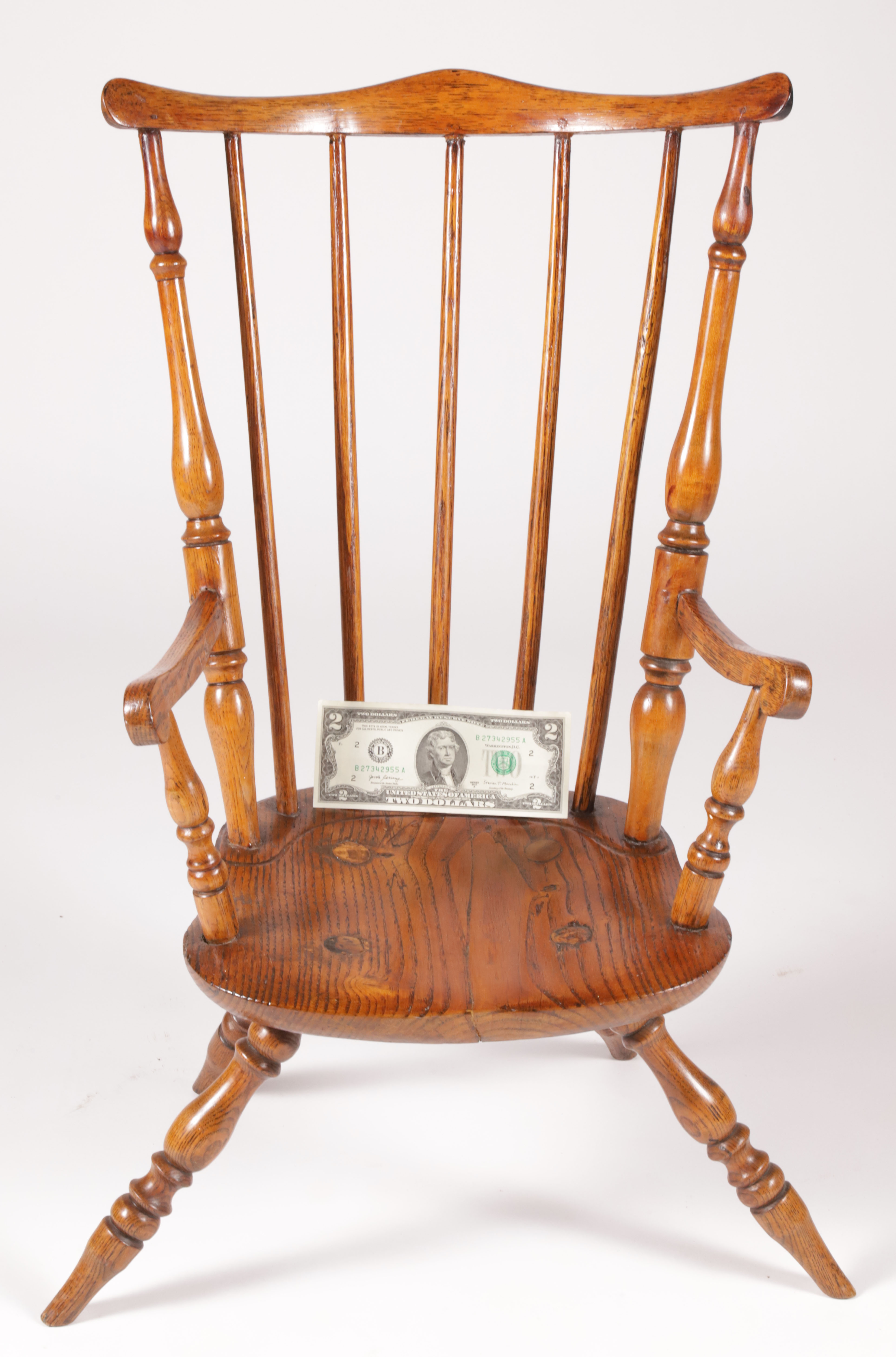Child's Splay-Leg Windsor Fan-Back Armchair 19th Century - Child's ...
