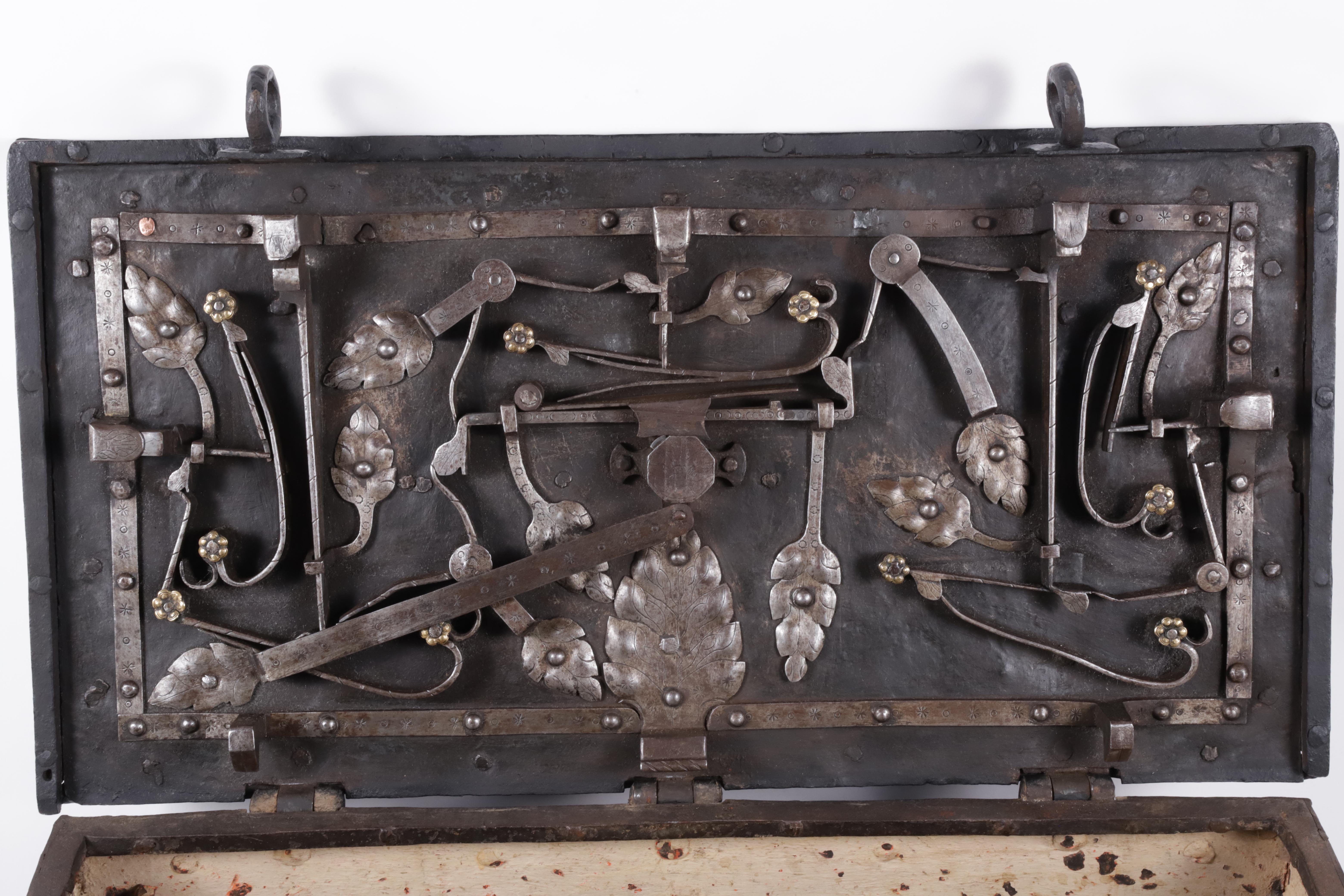 German Iron Strongbox 17th - 18th Century - German Iron Strongbox, 17th ...