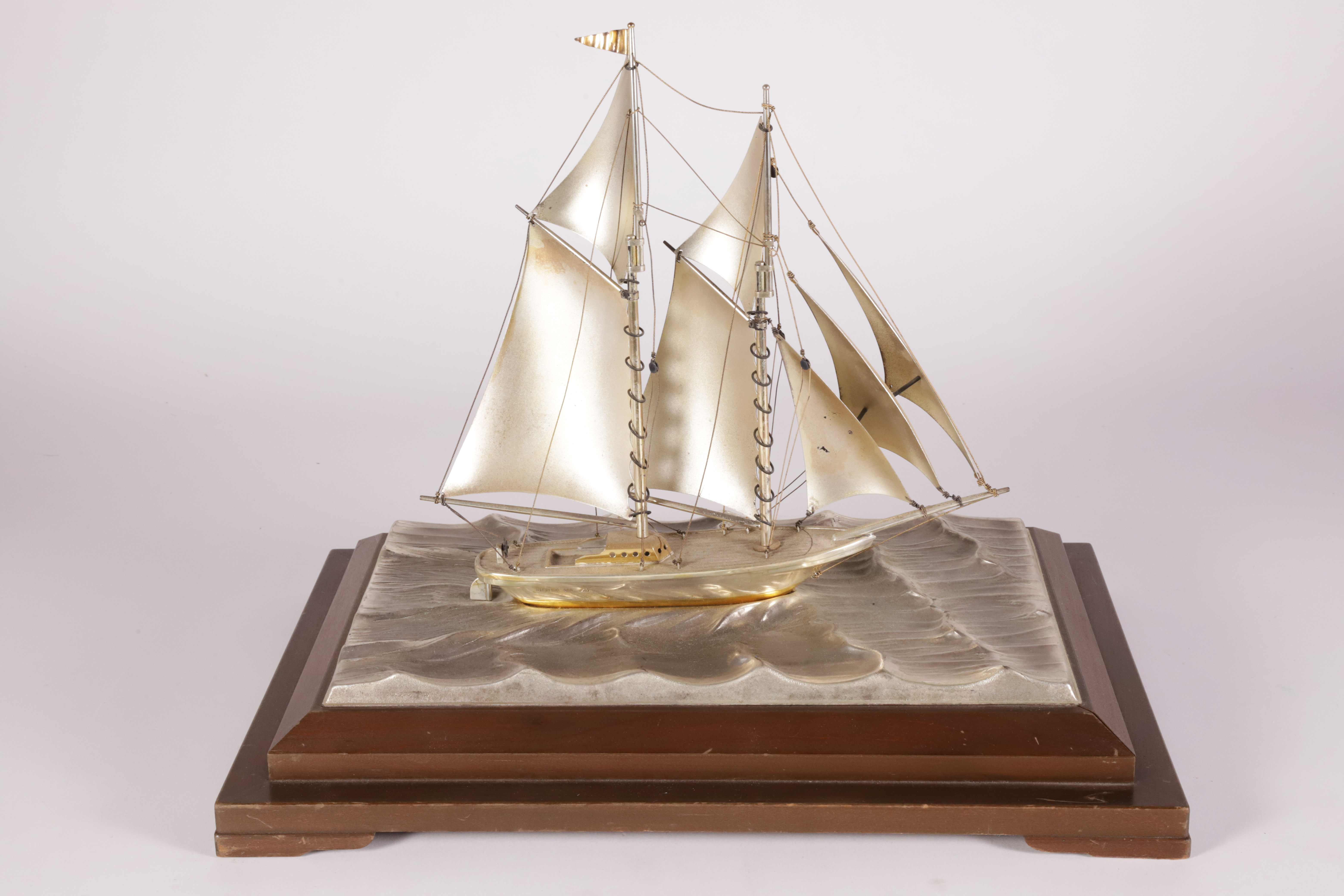 Sterling Silver Sailing Yacht Model - Sterling Silver Sailing Yacht ...