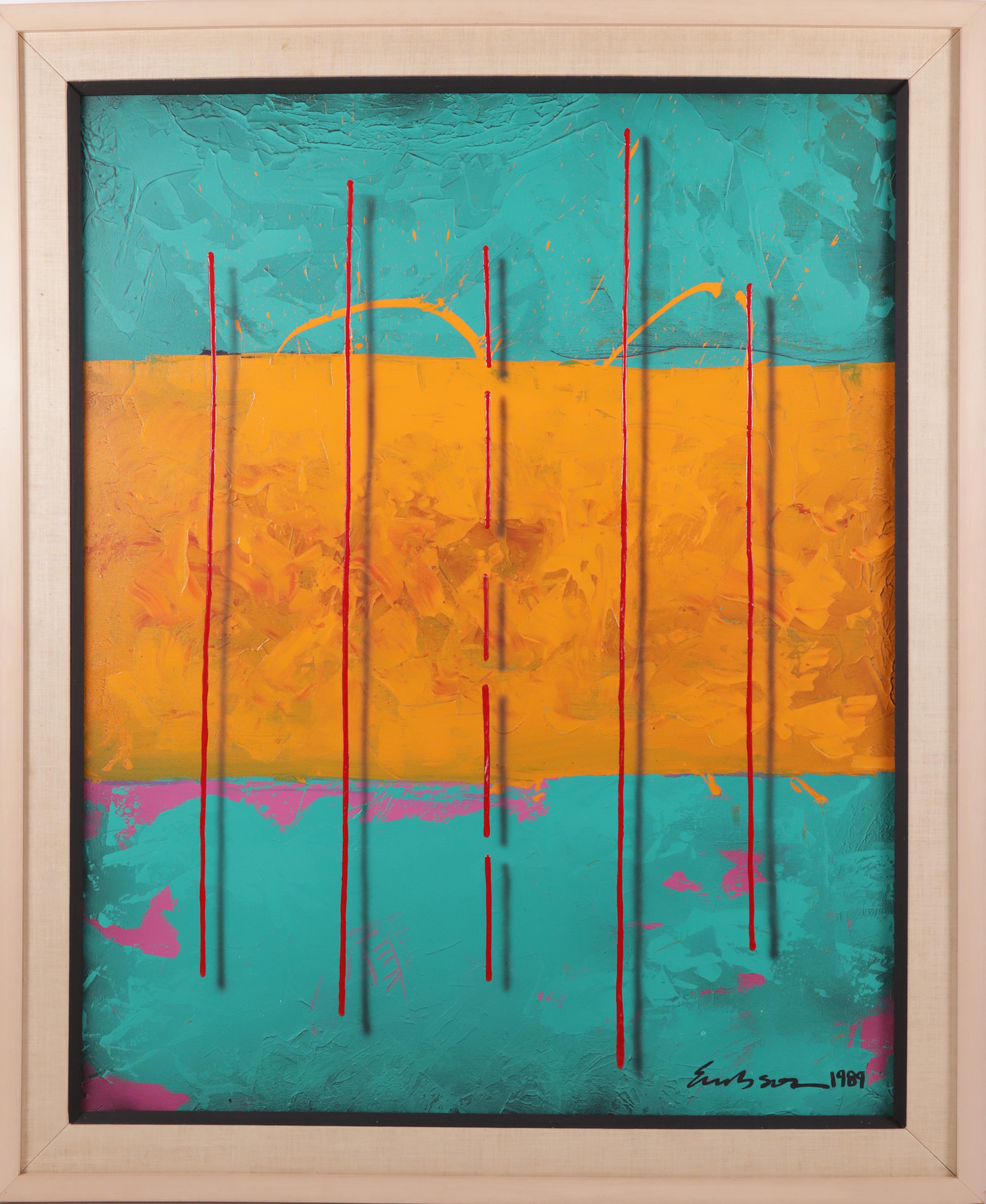 Mark Erickson Acrylic on Canvas "Vera Cruz" - Mark Erickson Acrylic on Canvas "Vera Cruz ...