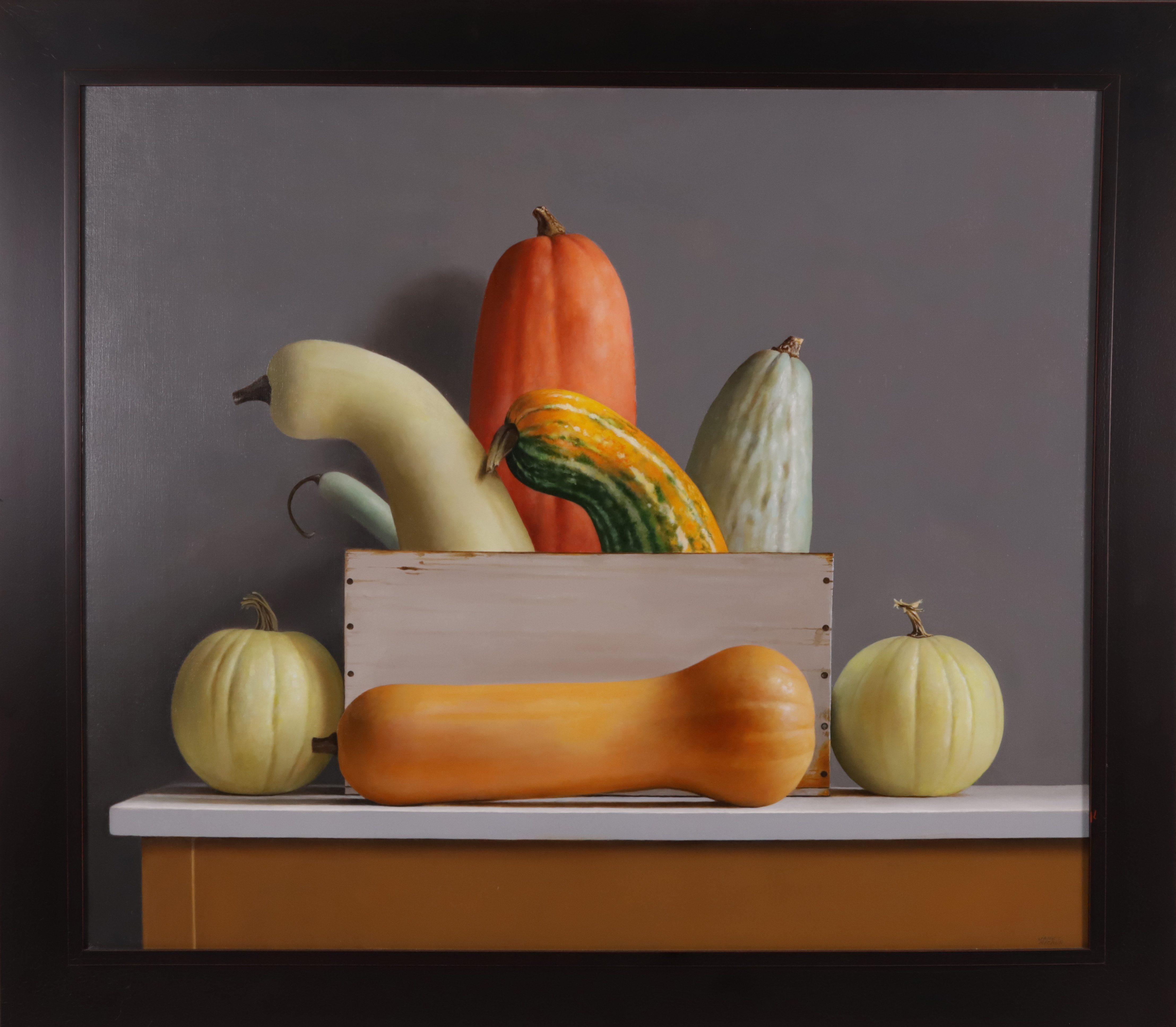 Janet Rickus (American b. 1949) Oil on Board "Still Life with ...