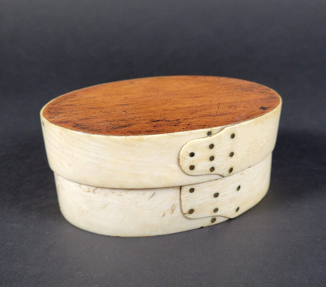 Antique Whaler Made Whalebone and Tropical Wood Ditty Box - Antique ...