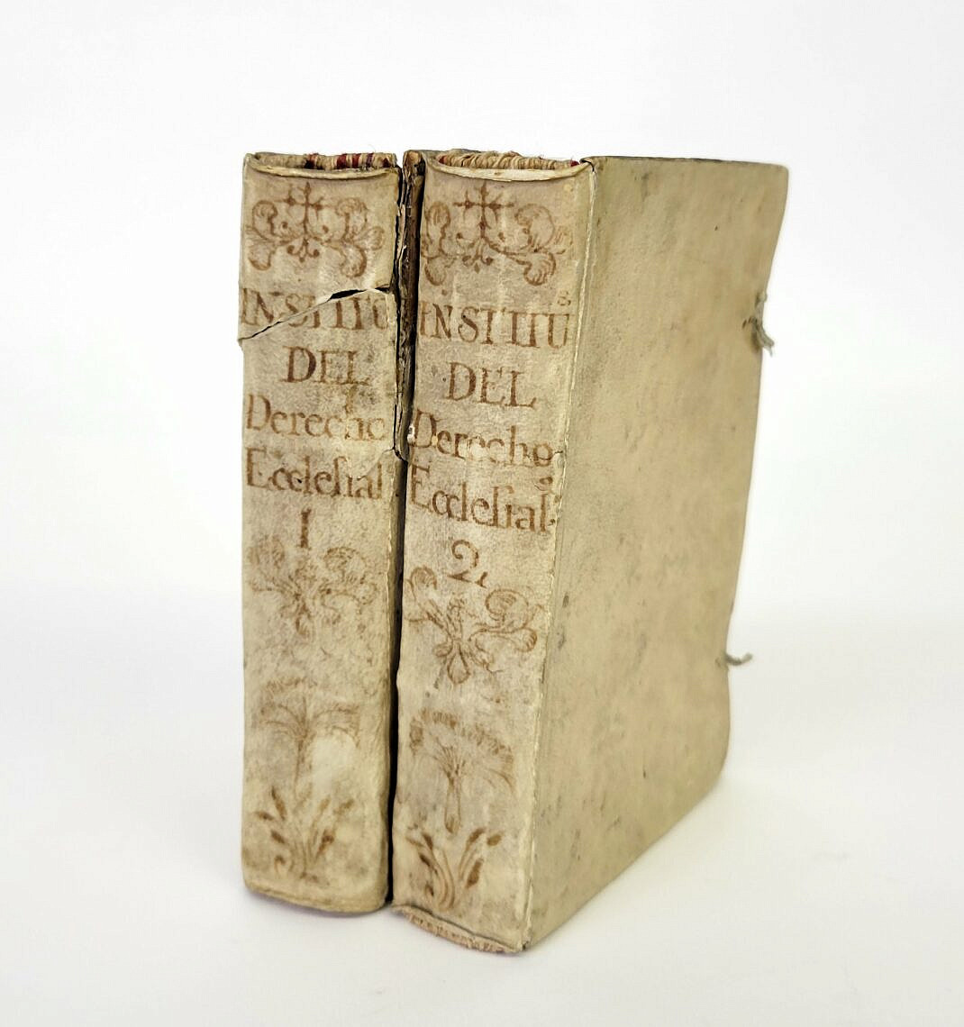 Two 1730 Claude Fleury Instituciones Del Derecho Ecclesiastico Antique ...