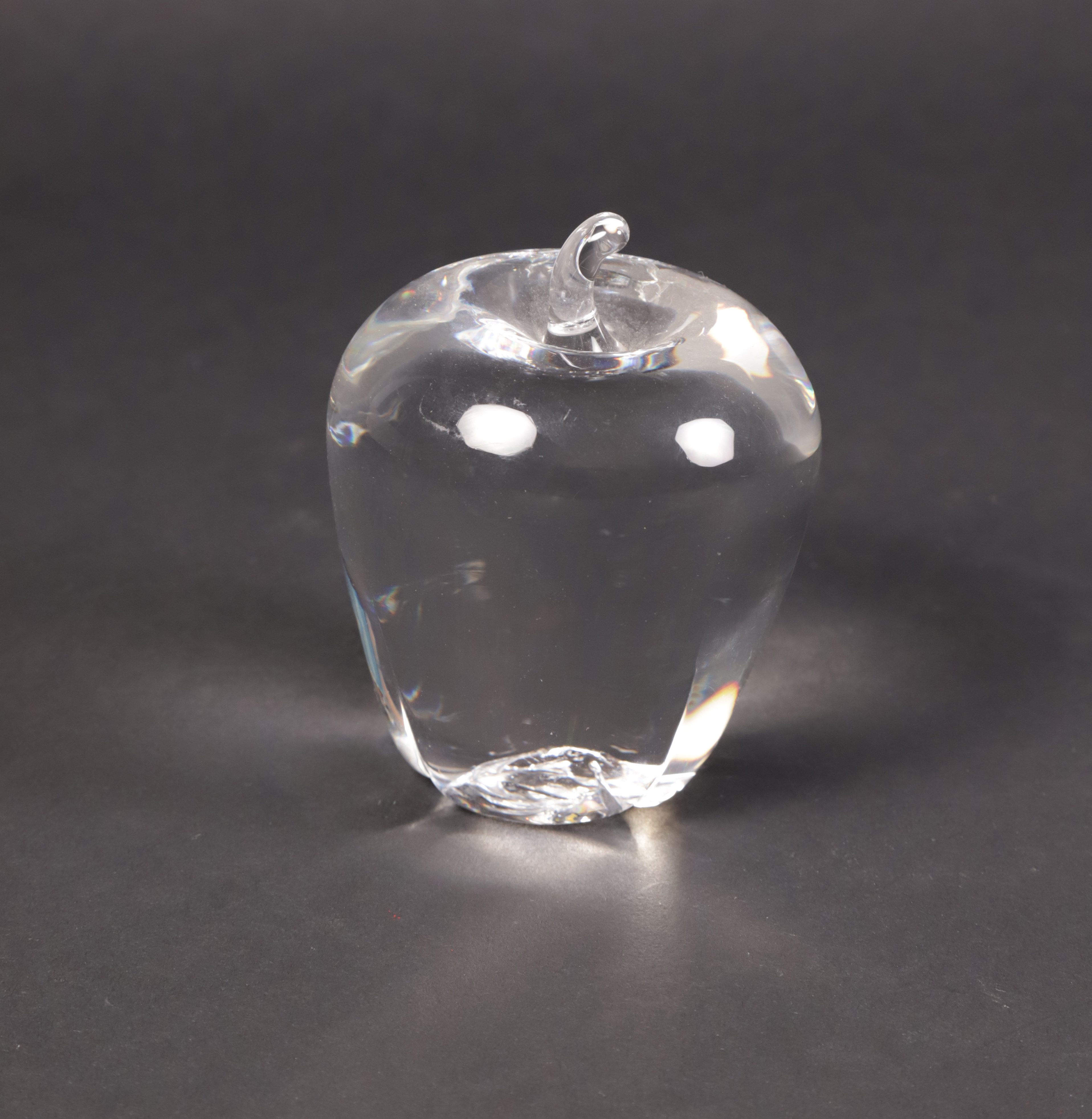 Signed Steuben Clear Crystal Apple - Signed Steuben Clear Crystal Apple ...