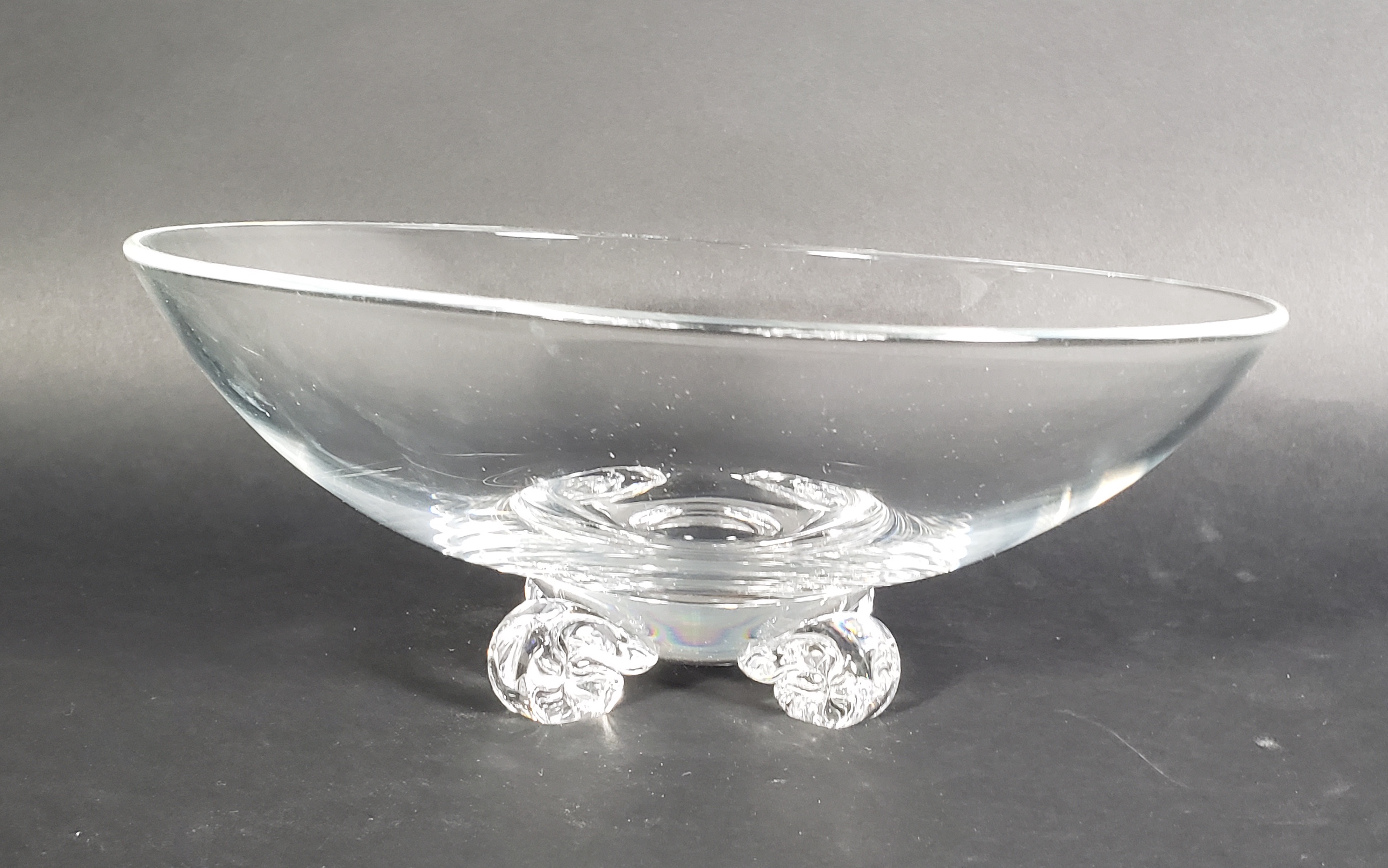 John Dreves Steuben Bowl - John Dreves Signed Steuben Clear Crystal ...