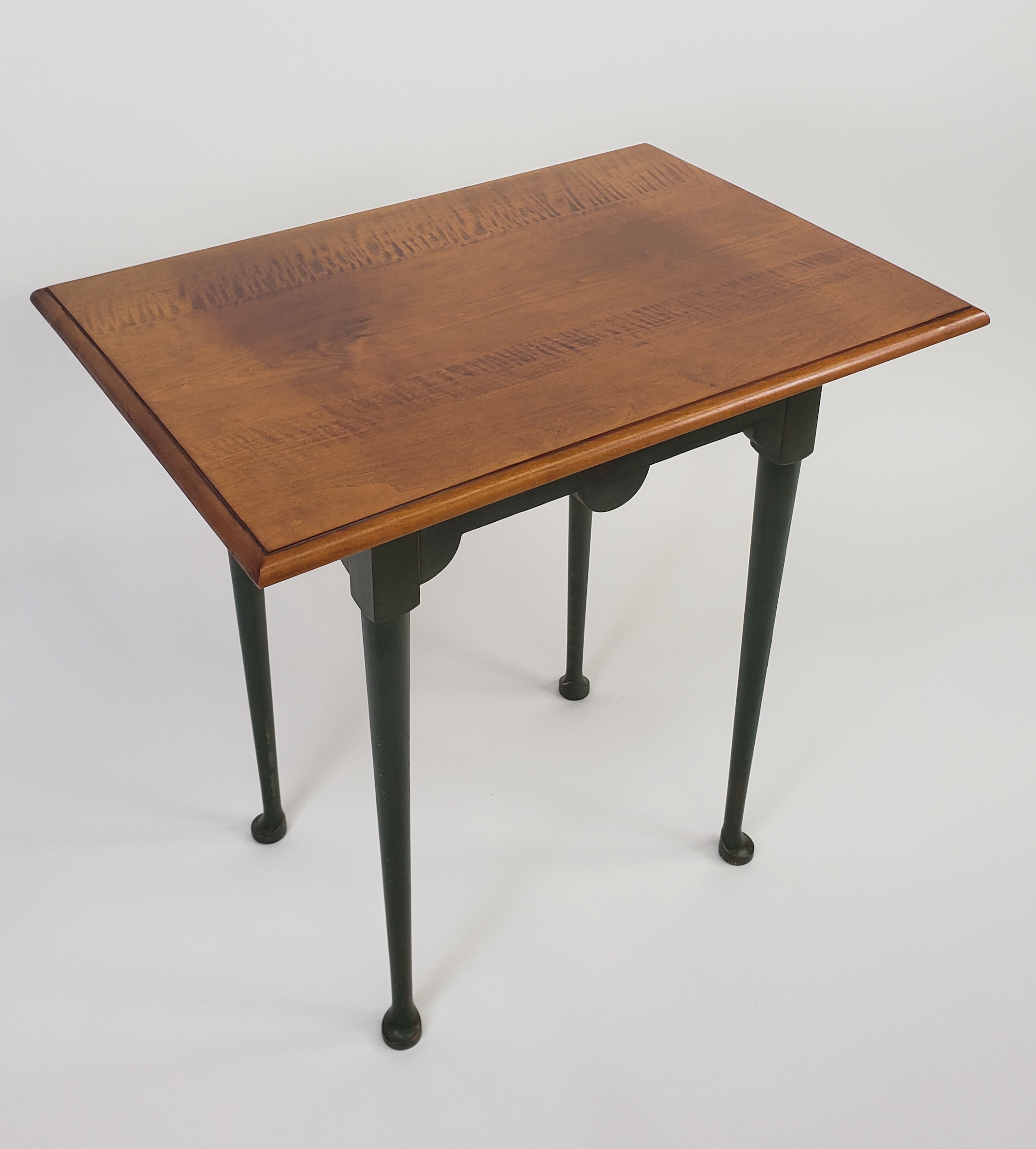 Eldred Wheeler Tiger Maple Table - Vintage Eldred Wheeler Queen Anne ...