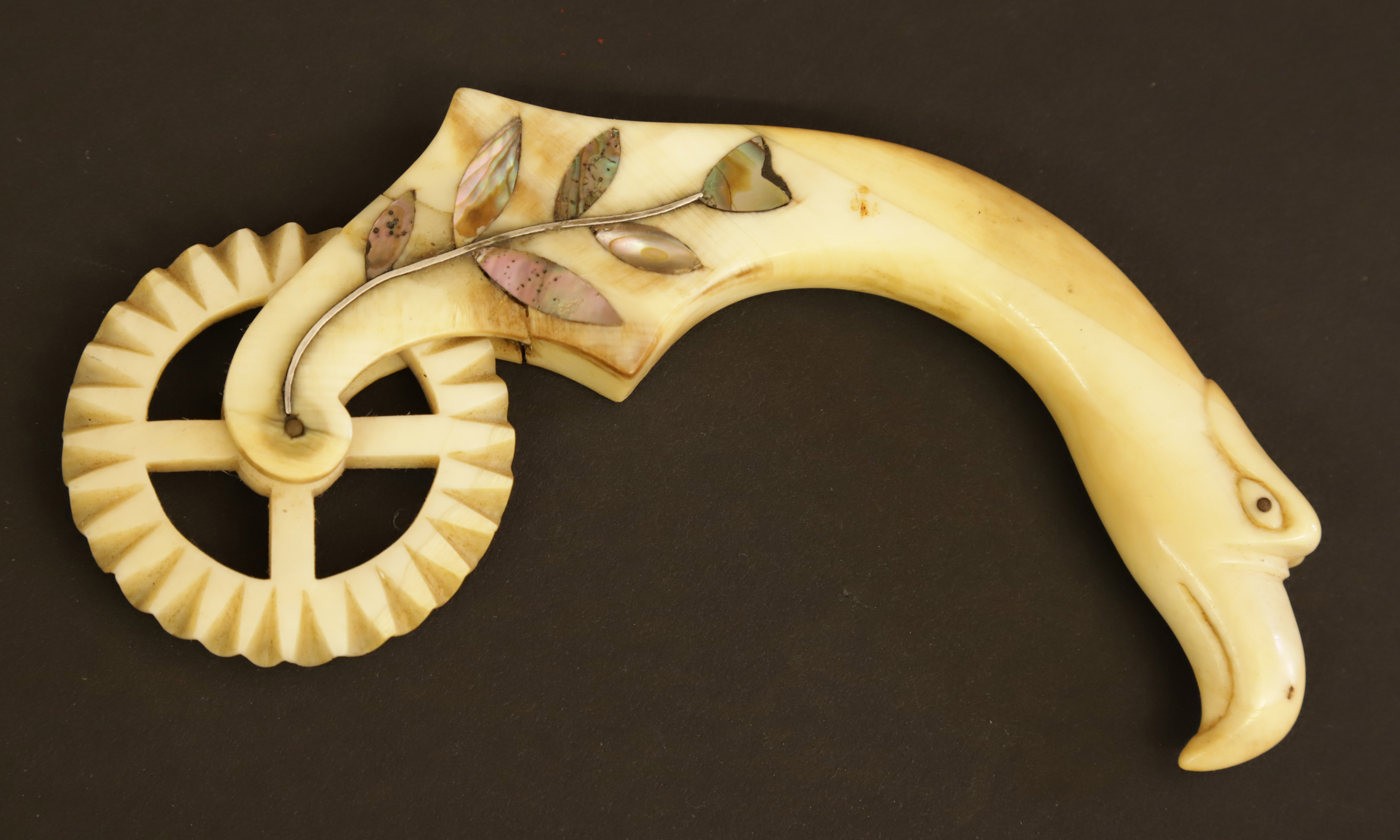 Fine Abalone and Antique Whale Ivory Pie Crimper circa 1830 - Fine ...