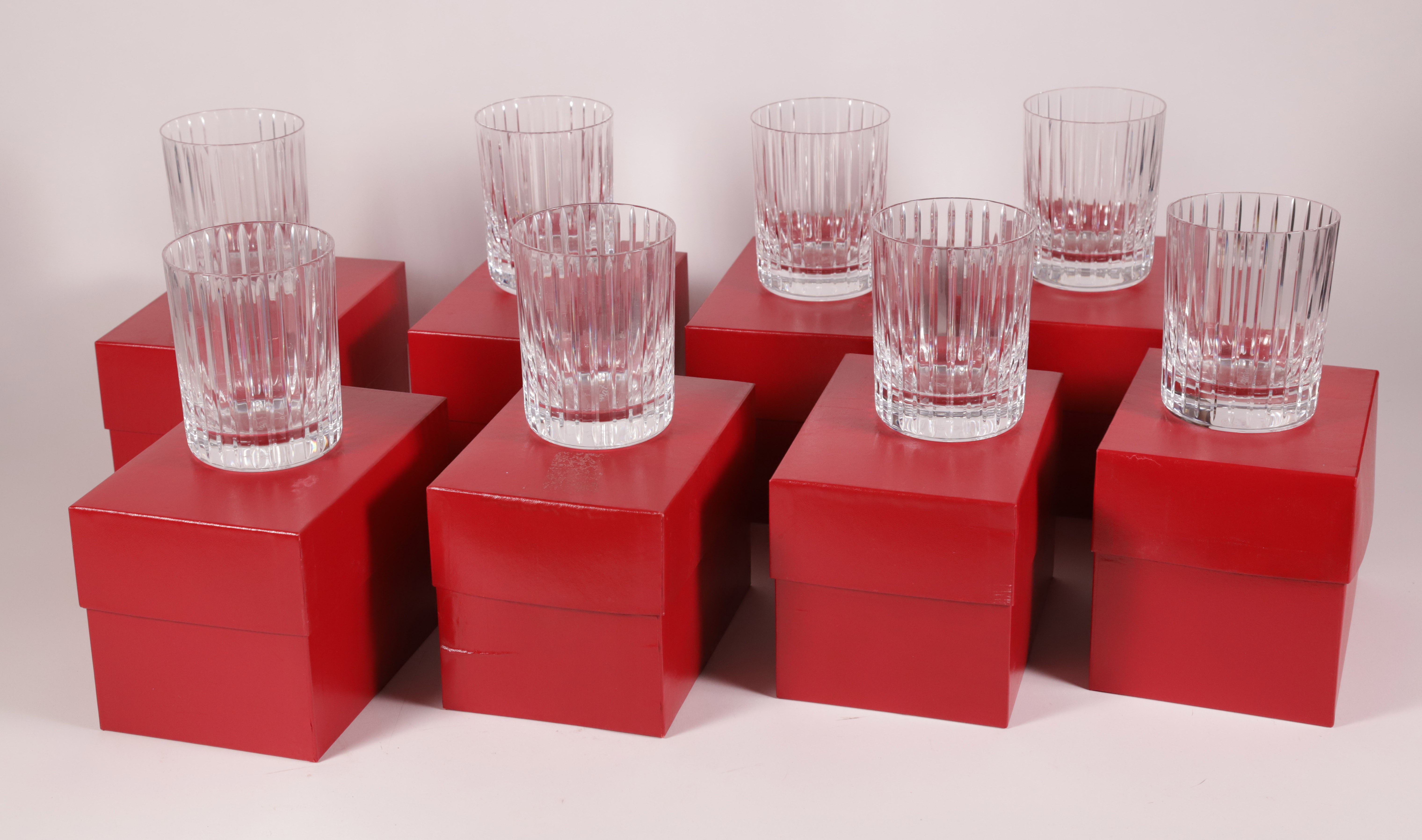 Set of Eight Large Baccarat Tumblers in Original Boxes - Set of Eight ...