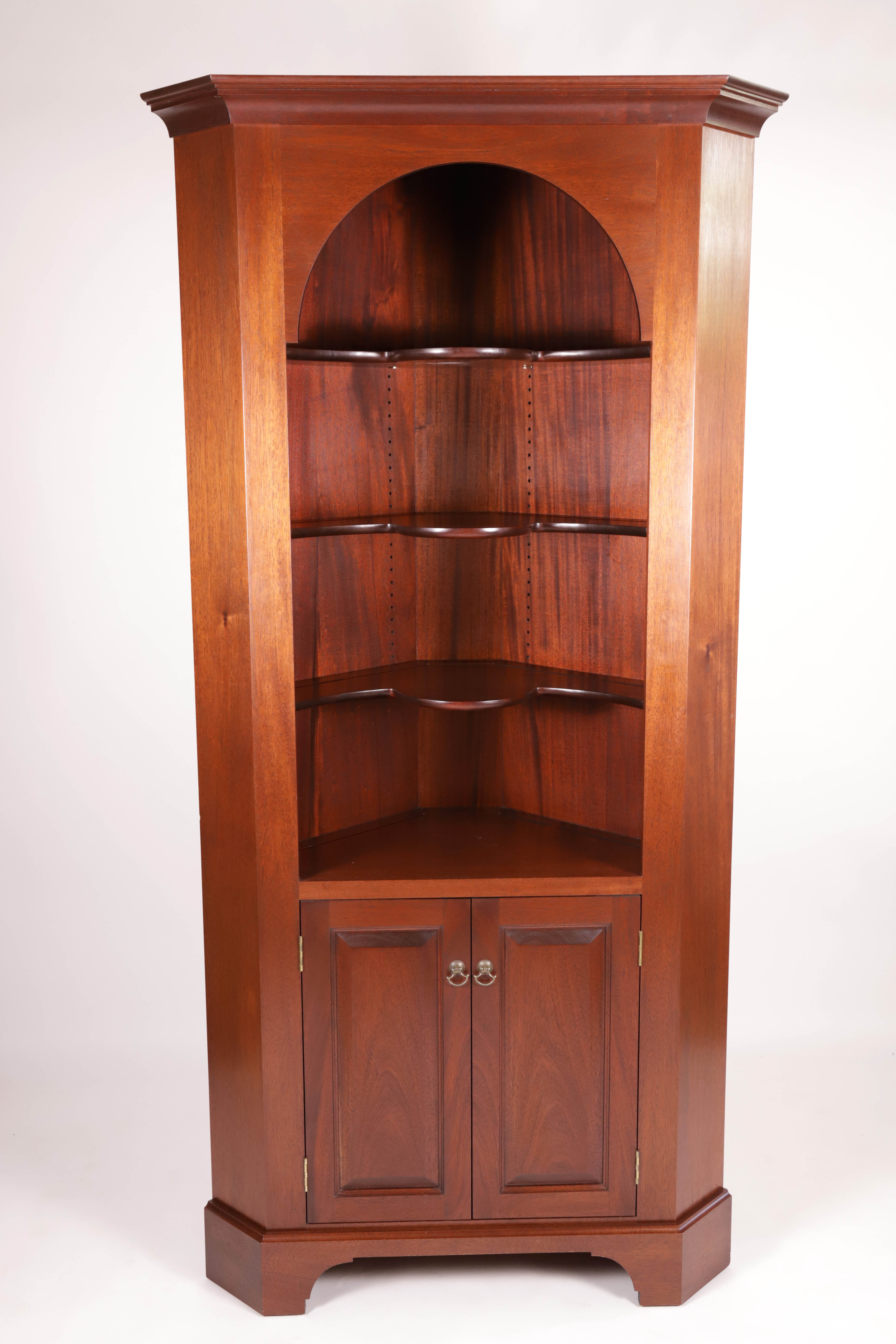 Signed Stephen Swift Mahogany Corner Cabinet Circa 2000 - Signed ...