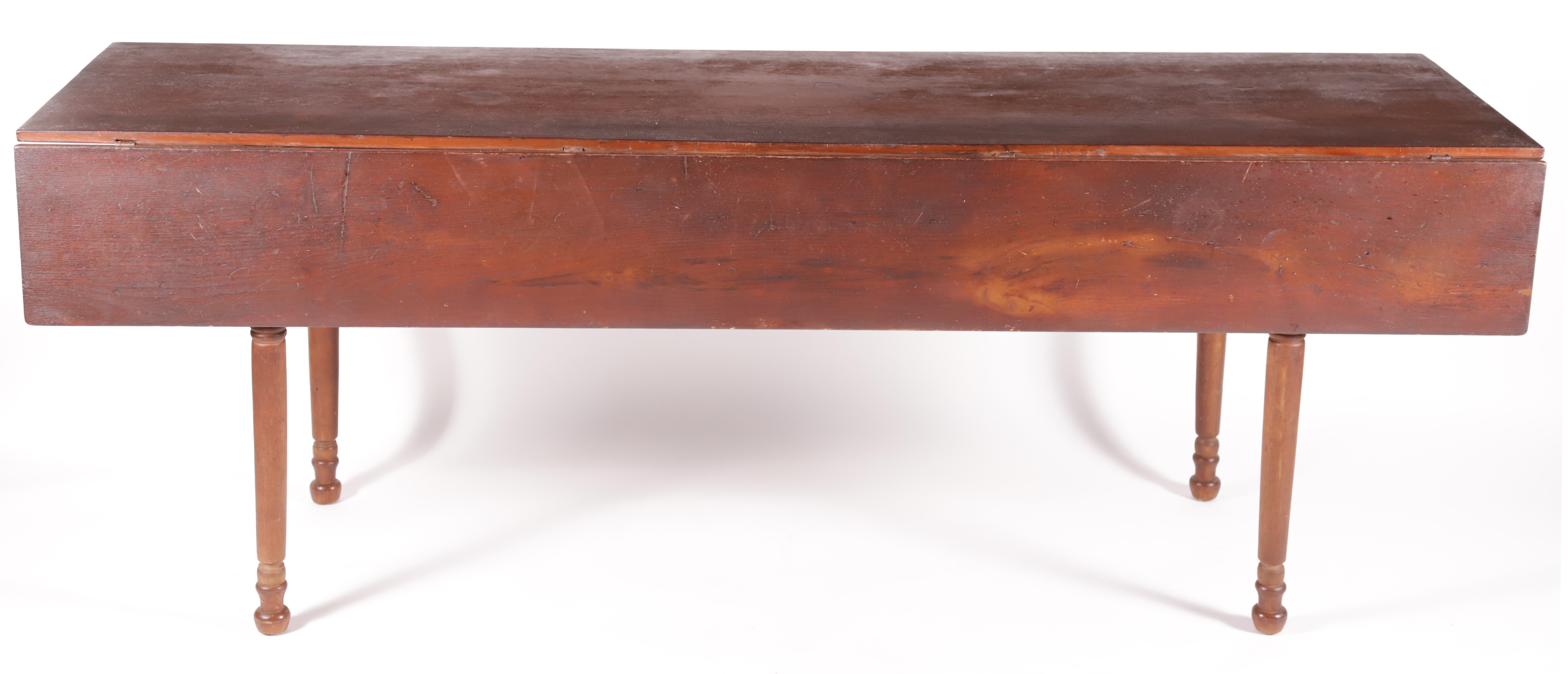 Country Pine Drop Leaf Dining Table - Antique American Country Pine Drop Leaf Dining Table ...