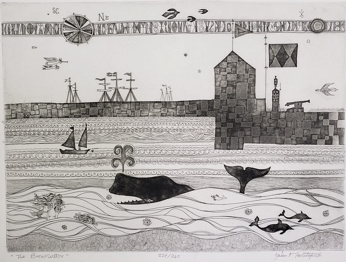 John Lochtefeld Nantucket Etching - John F. Lochtefeld Limited Edition ...