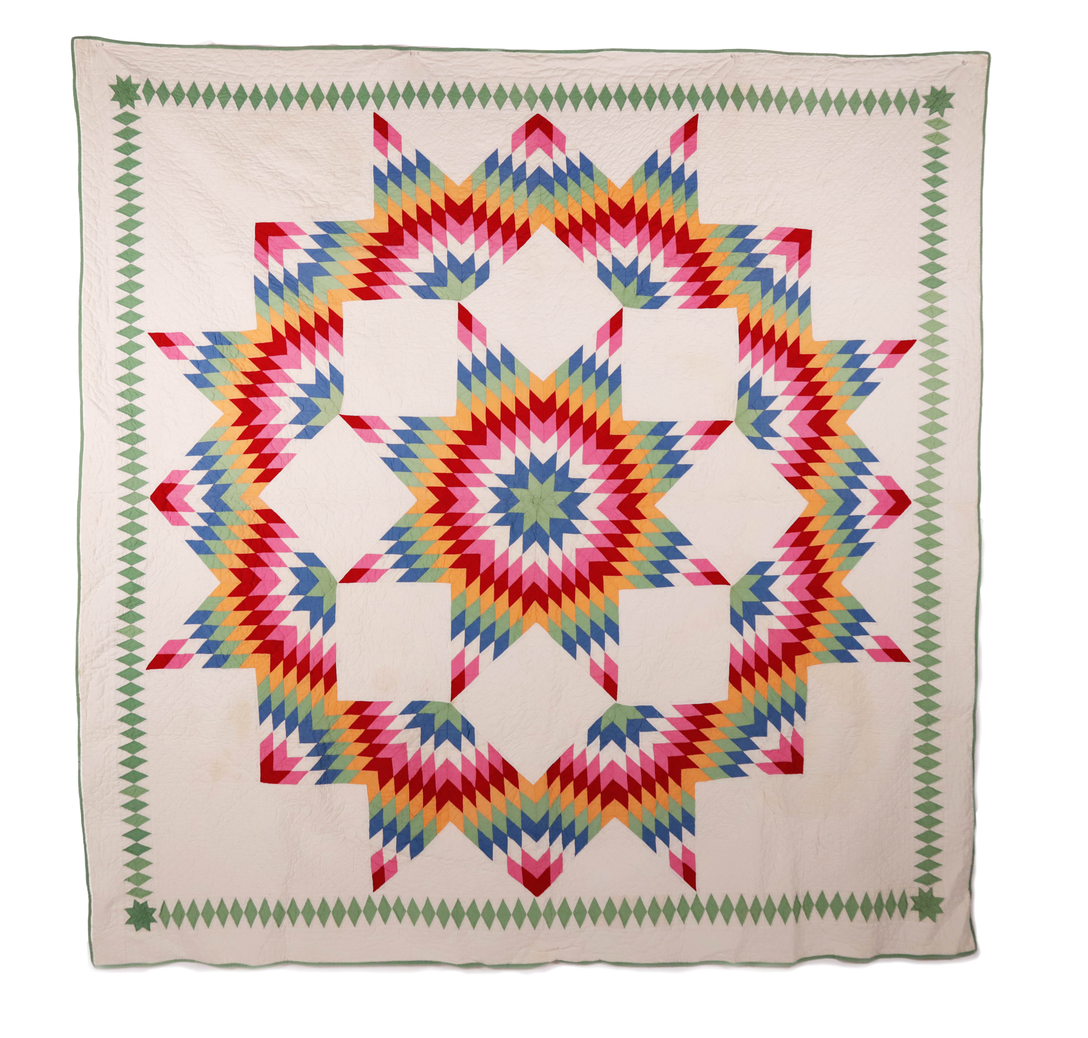 Fine Vintage Broken Star Patchwork Quilt Circa 1930's - Fine Vintage ...