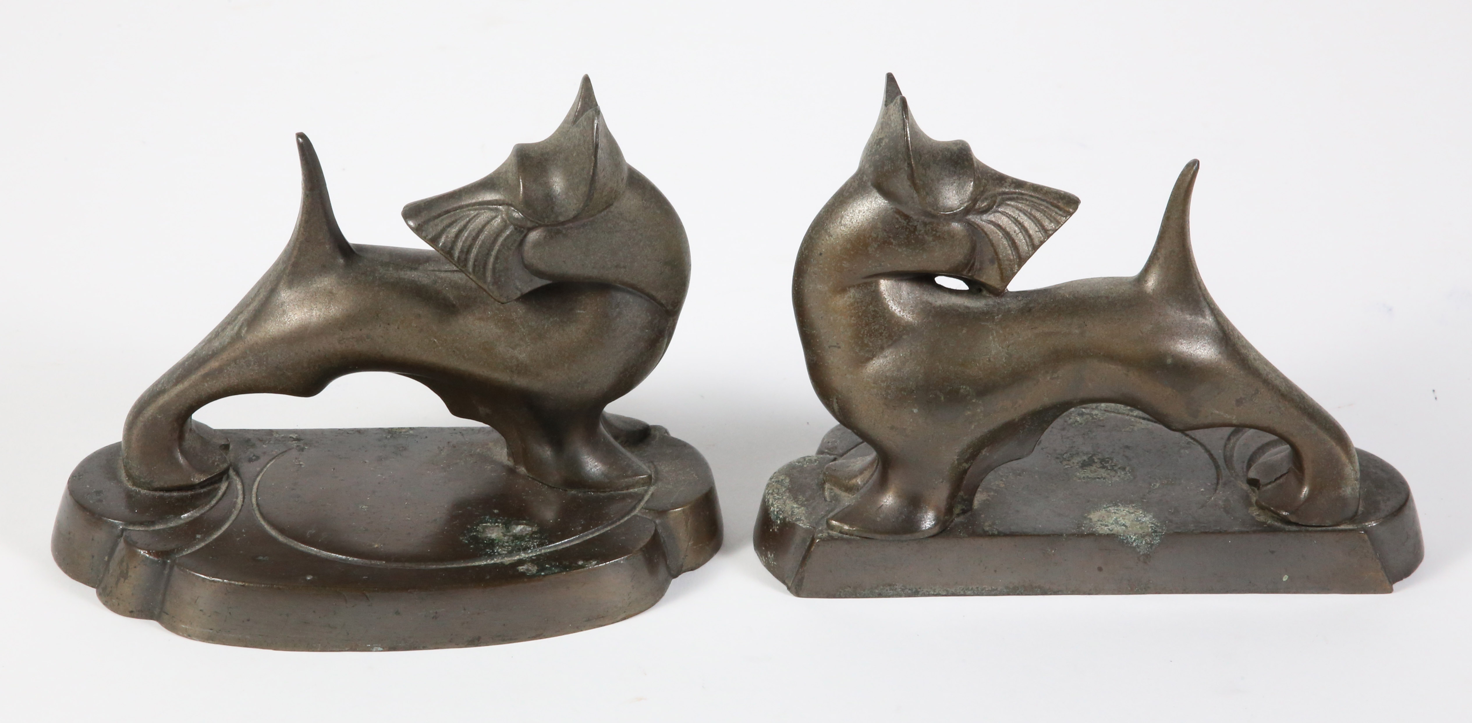 Pair of Art Deco Bronze Scotty Dog Bookends circa 1930s - Pair of Art ...