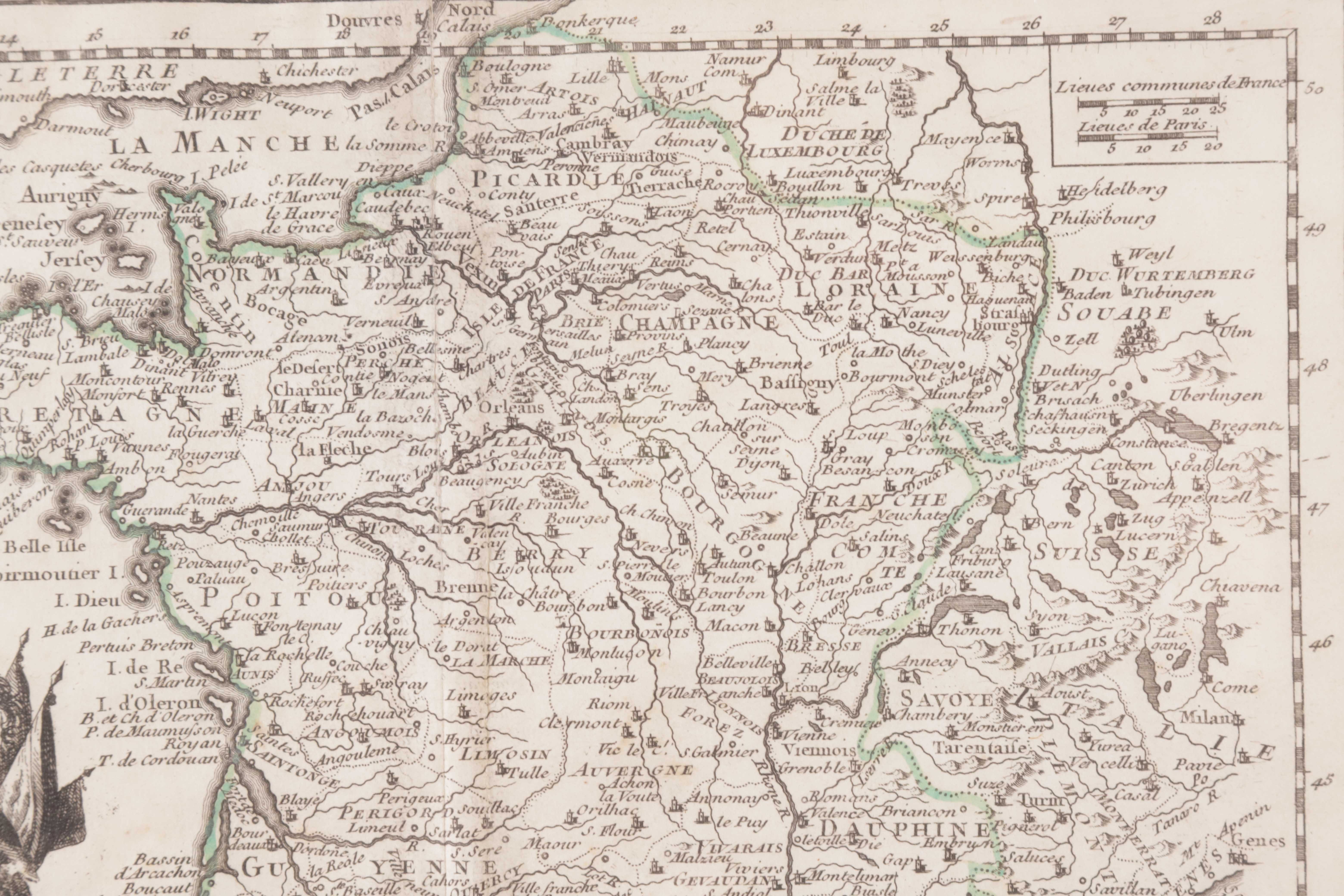 28-4121 George Louis La Rouge Map France C IMG_9689 - Rafael Osona Auctions Nantucket, MA