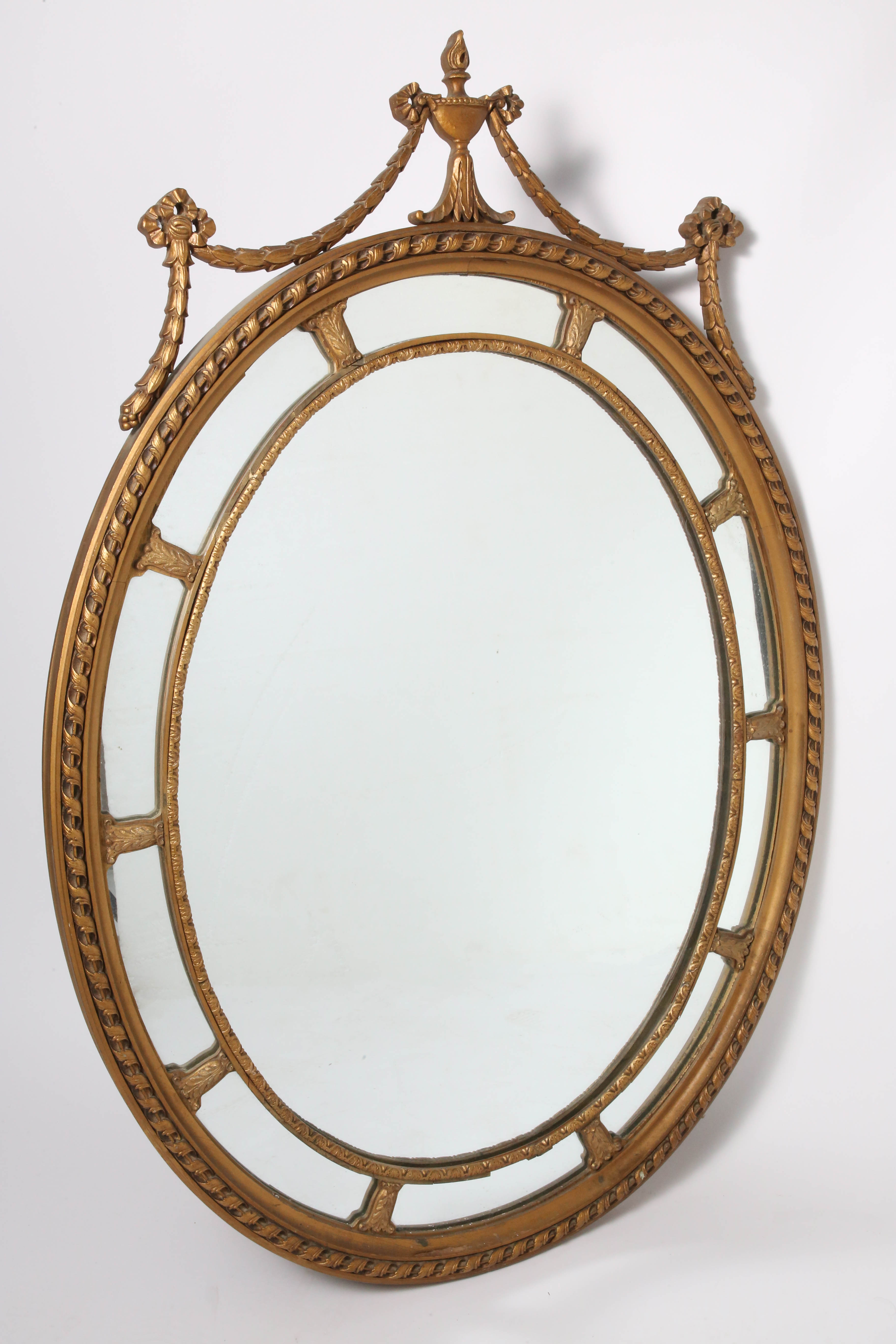 Georgian Style Oval Gilt Mirror - Georgian Style Oval Gilt Mirror ...