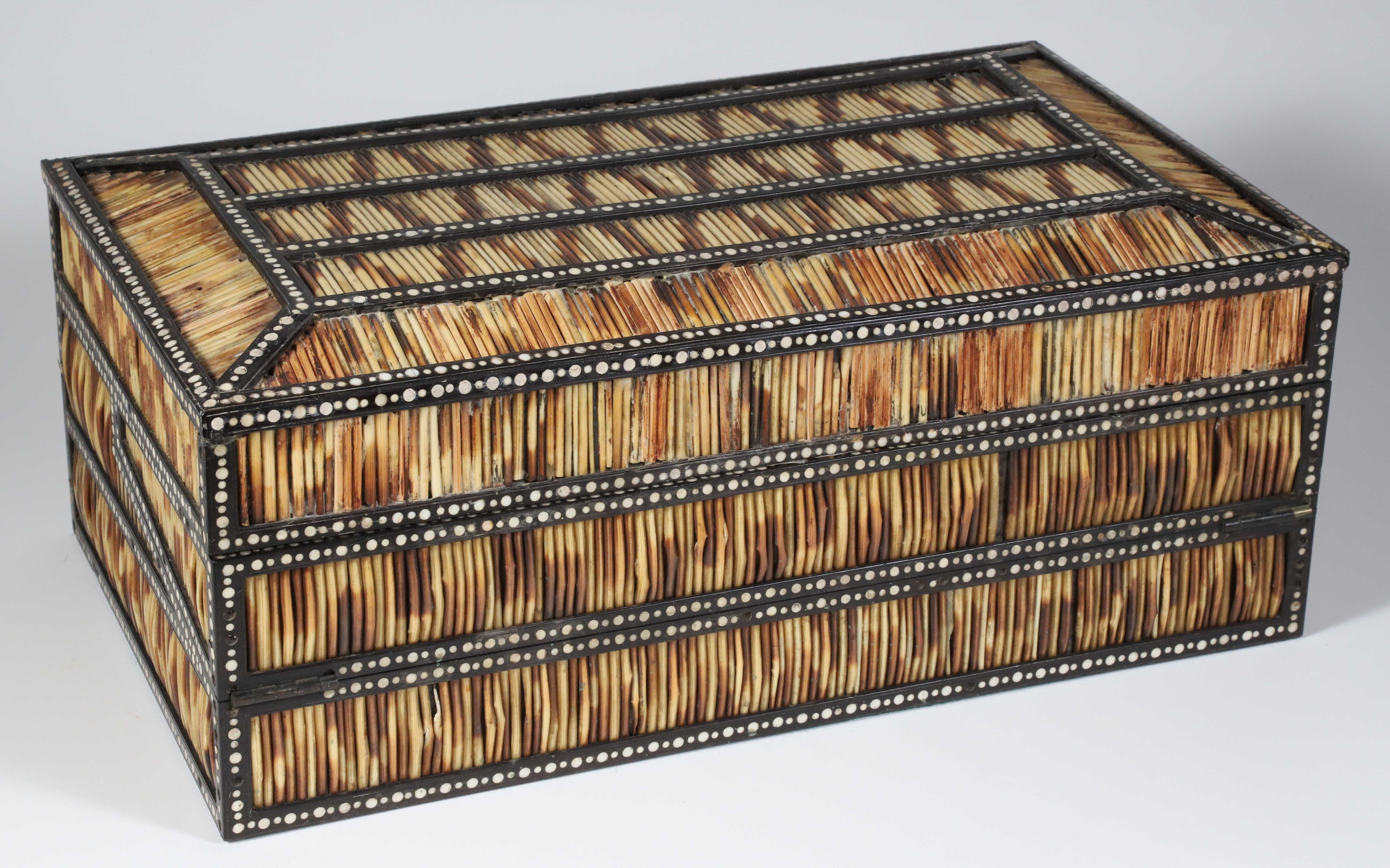 Large Porcupine Quill Lap Desk 19th Century - Large Porcupine Quill Lap ...