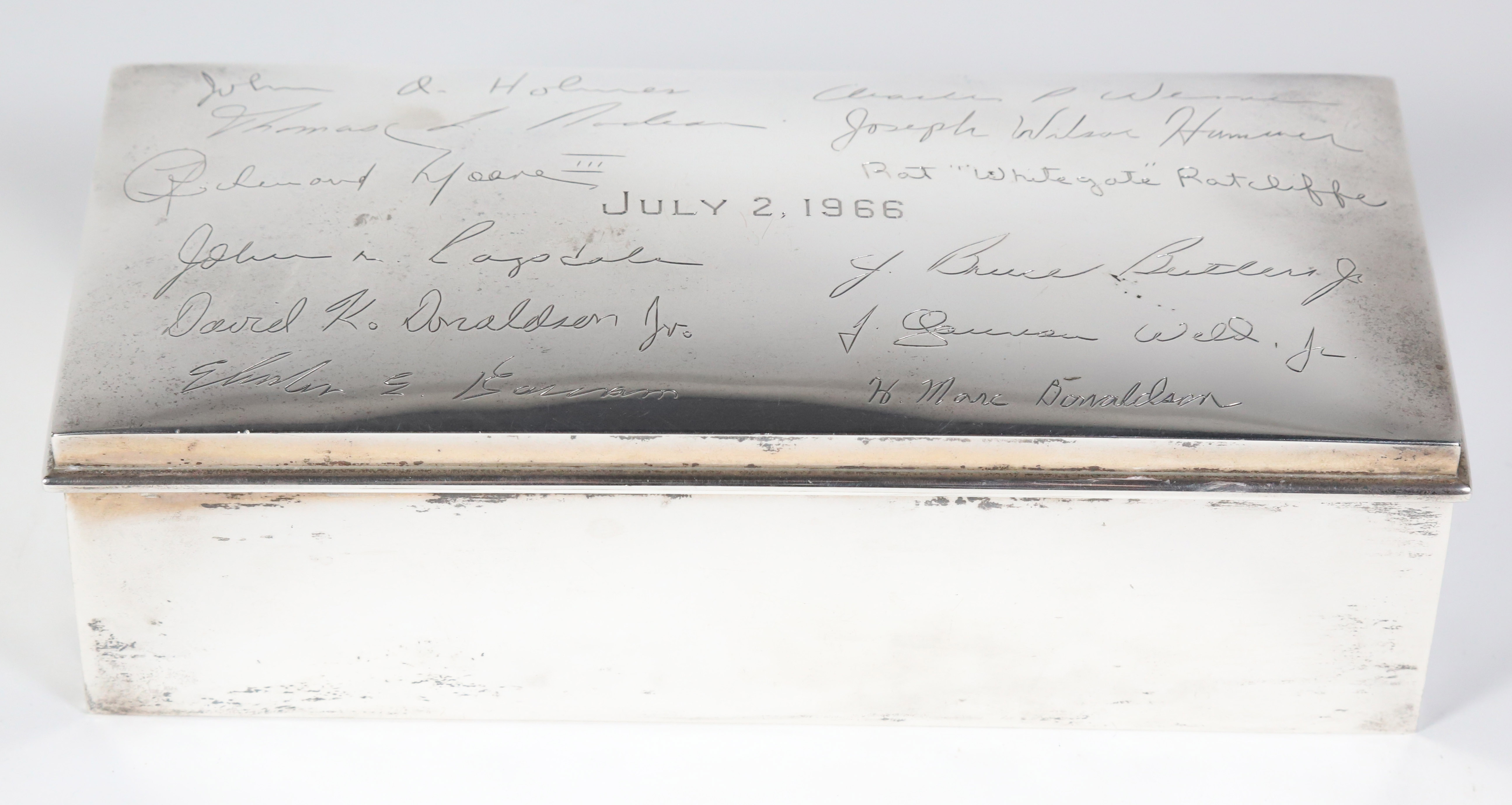 Sterling Silver Commemorative Dome Lift Top Box - Sterling Silver ...