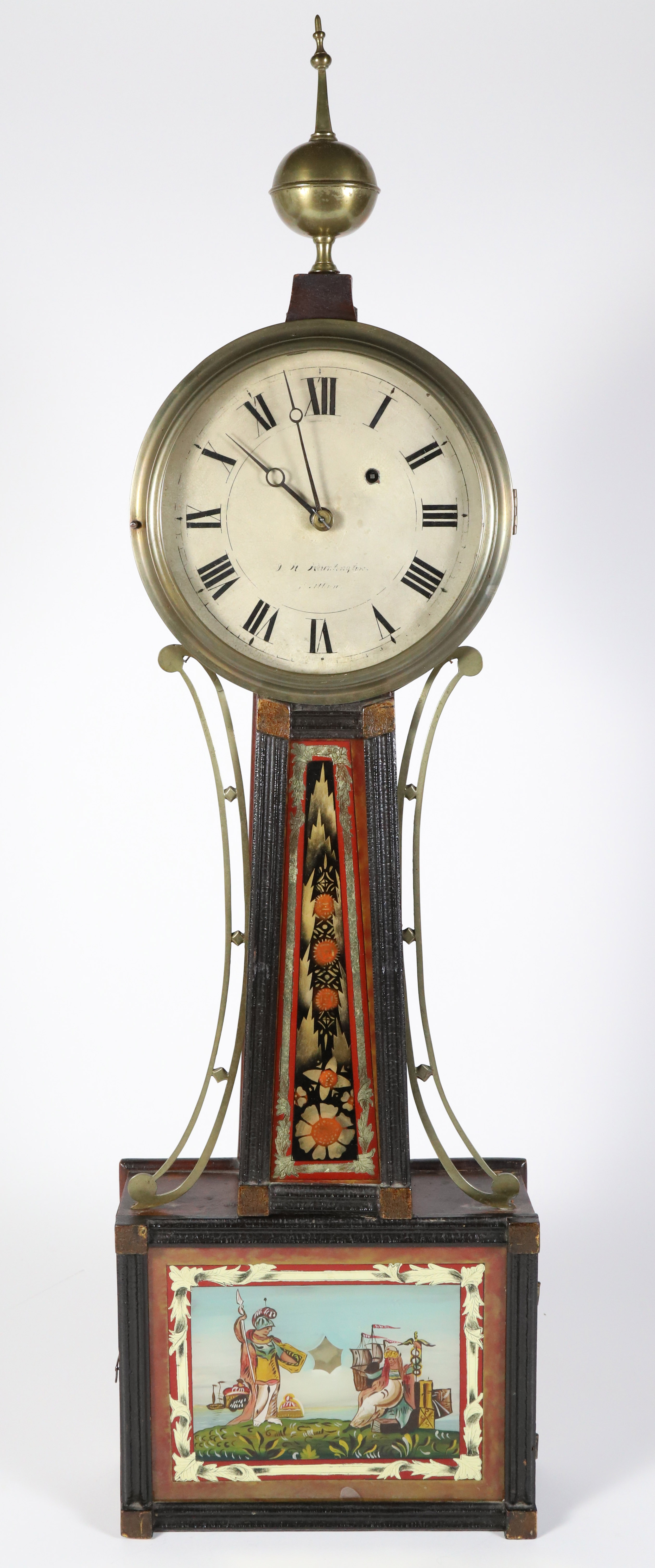 J. H. Remington Antique Banjo Clock 19th Century - J. H. Remington ...