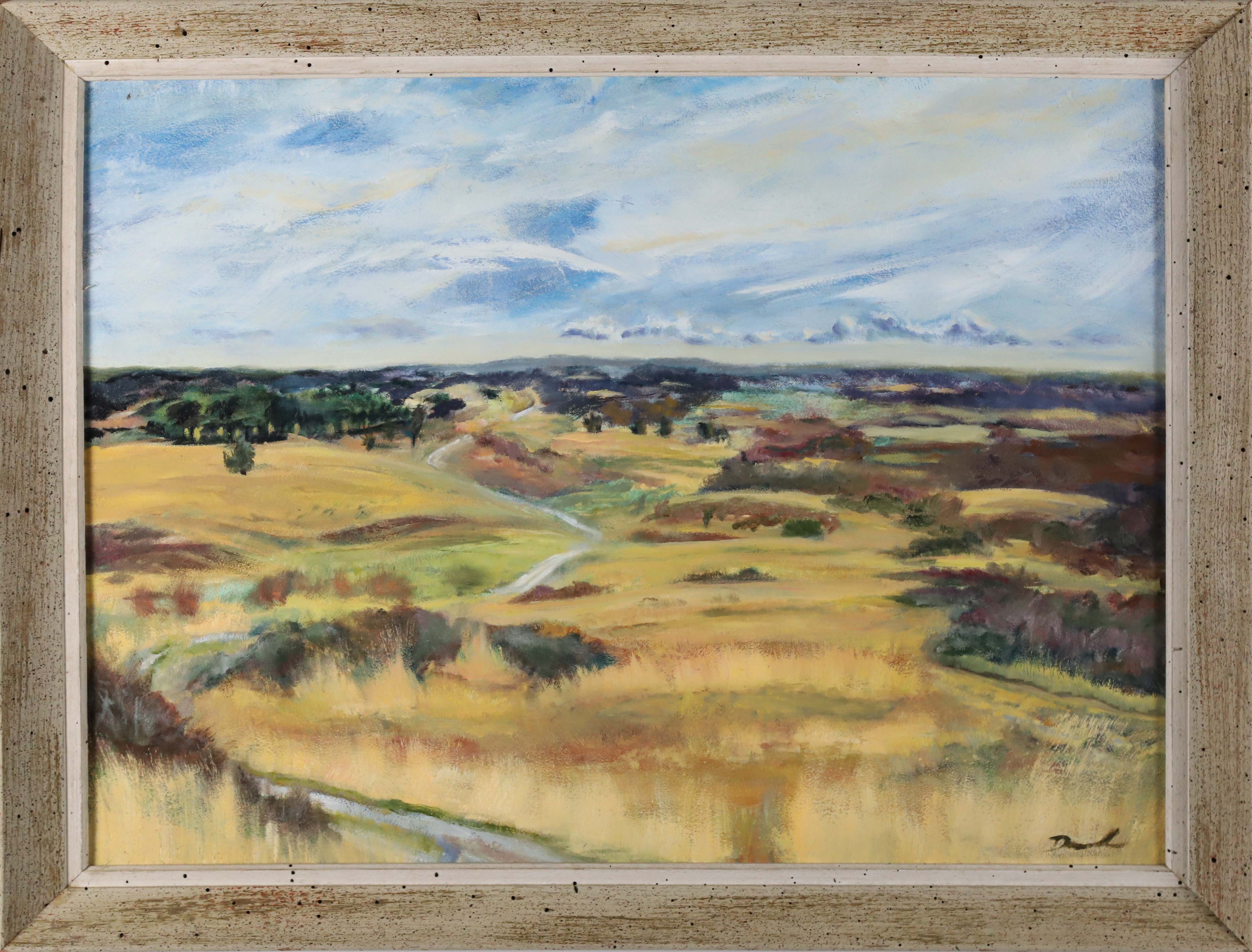 Betsy Ann Duval Oil on Board Nantucket Moors Landscape - Betsy Ann ...