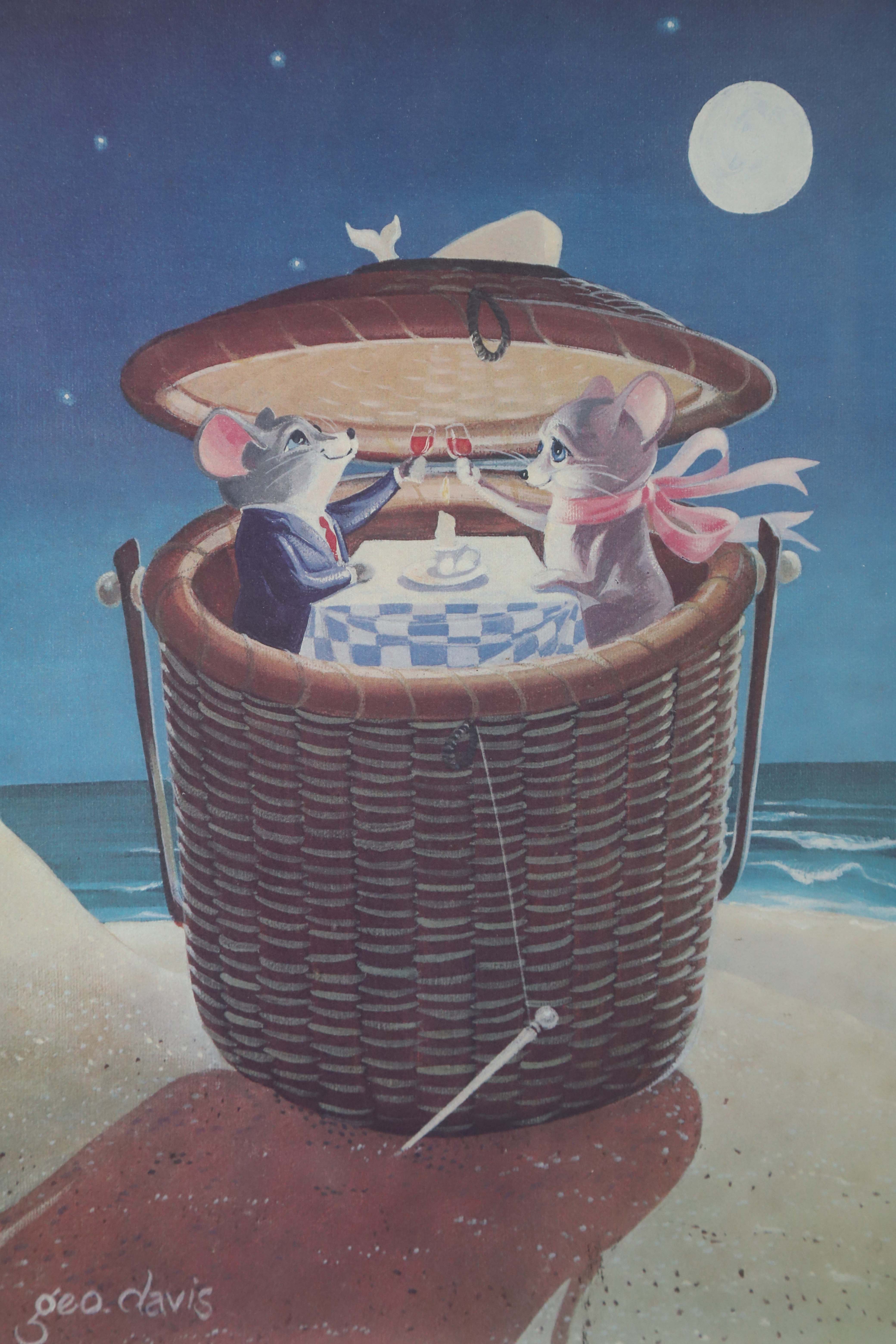 George Davis Signed Pencil Lithograph "Evening Bag" - George Davis ...