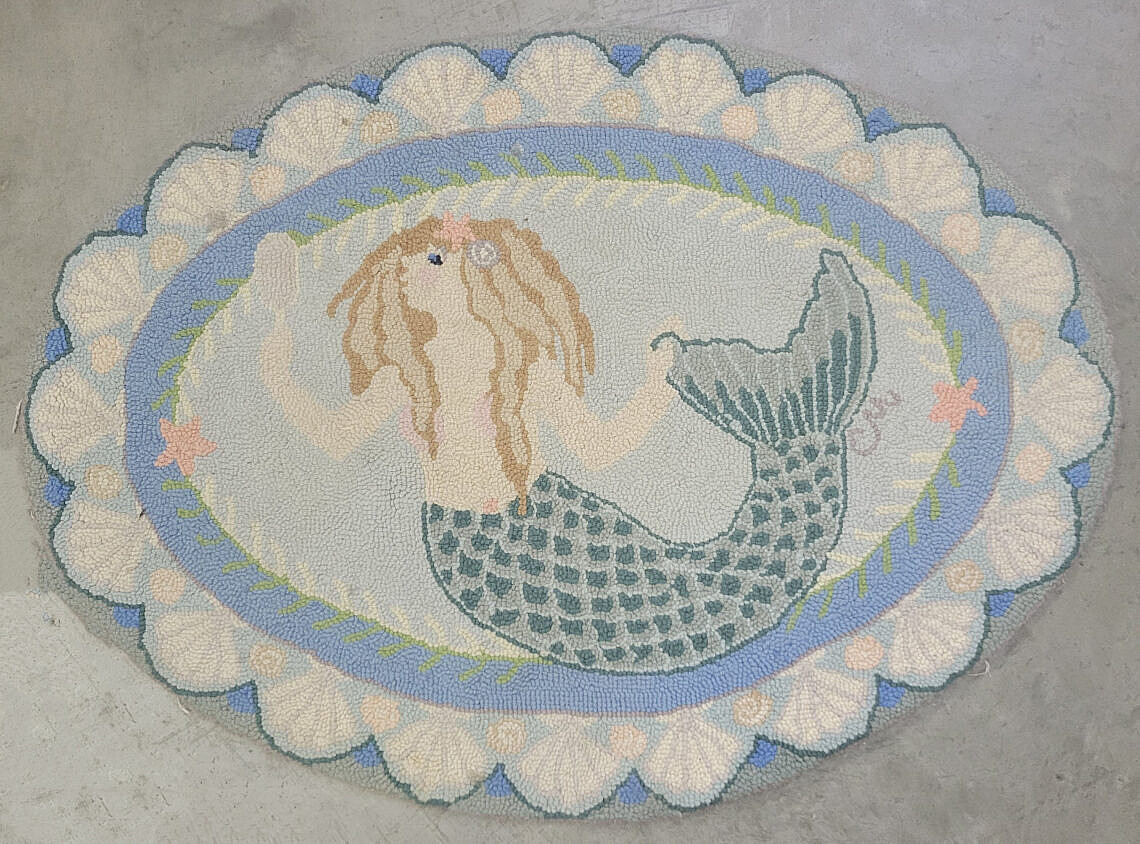 Claire Murray Mermaid Hooked Scatter Rug - Claire Murray Mermaid Hooked ...