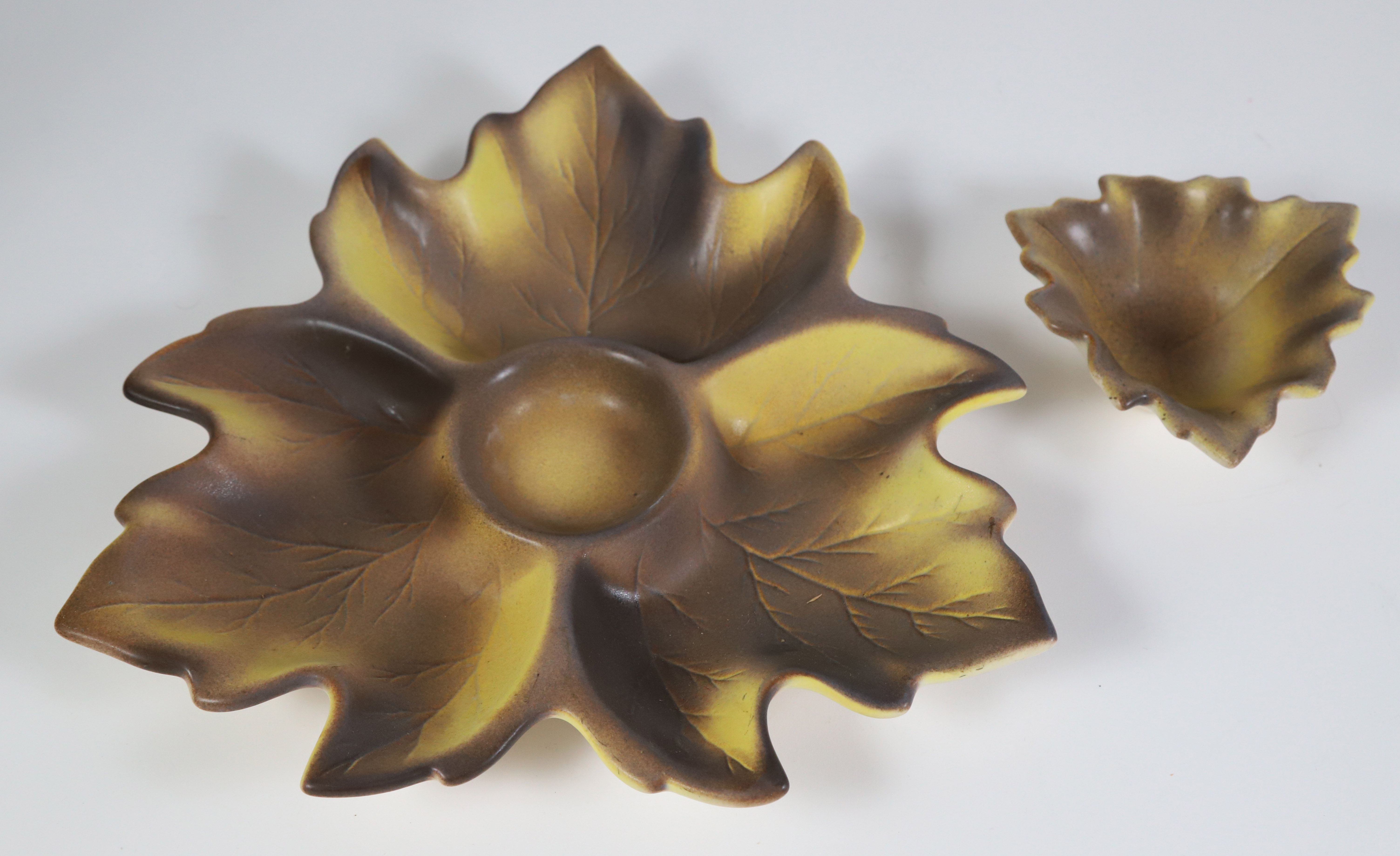 Old Spouter Nantucket Leaf Hors D'oeuvres Tray With Leaf Dip Bowl ...