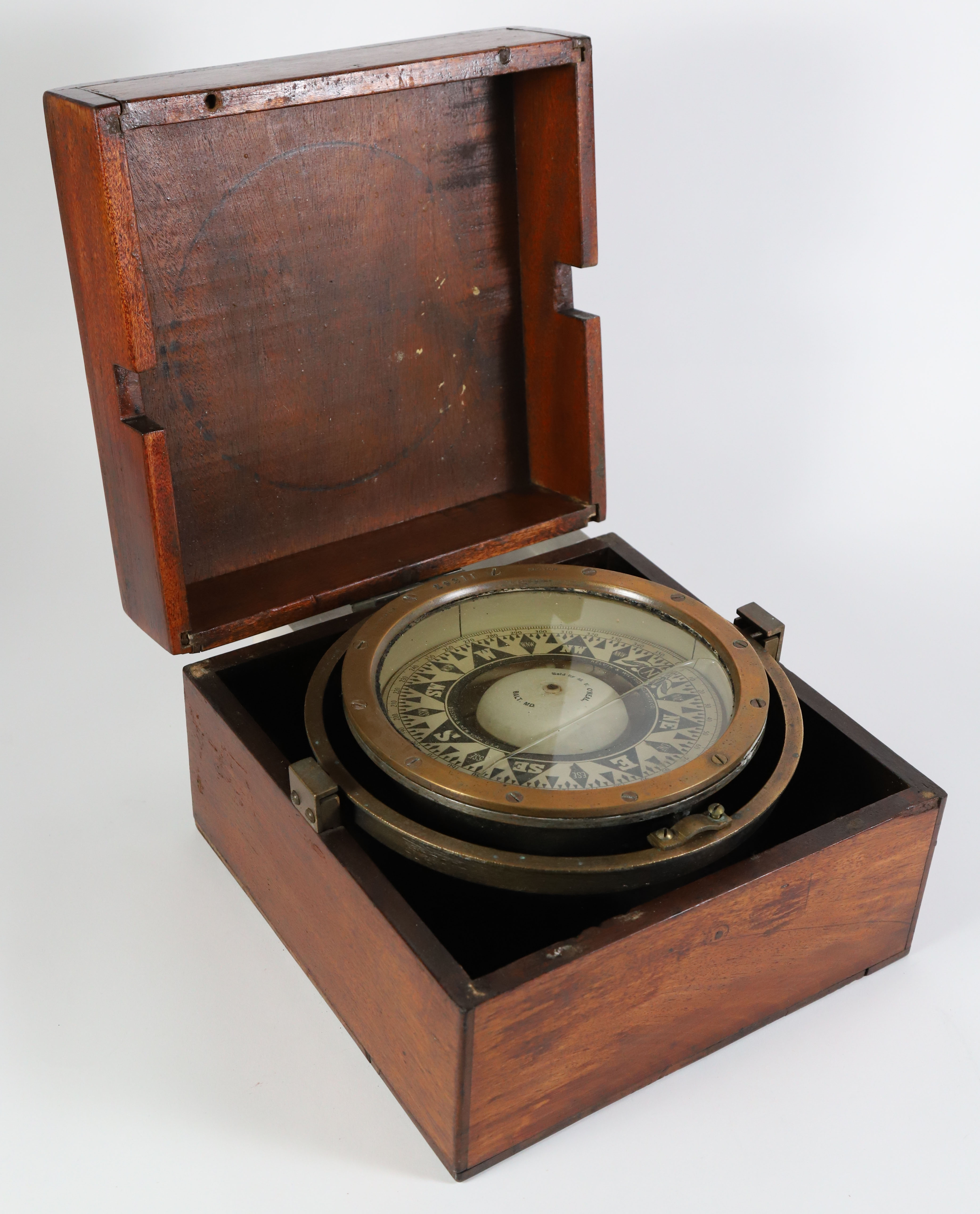 Boston Boxed Compass Retailed by M.V. O'Neal Baltimore Maryland ...