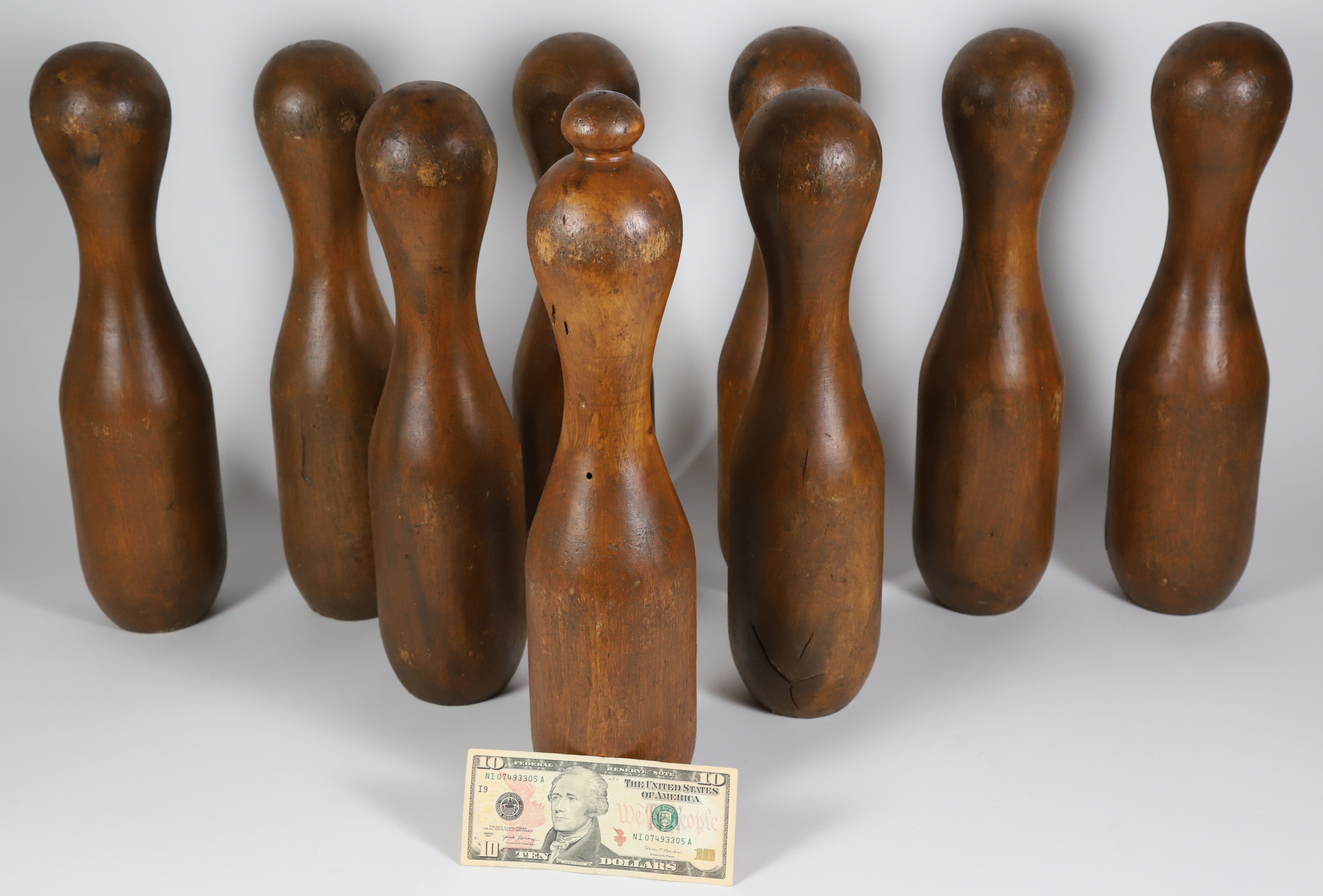 Antique Set of Nine Pins - Antique Set of Nine Pins - Rafael Osona ...