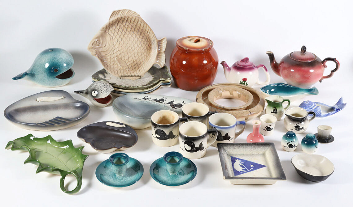 Large Collection of Nantucket Old Spouter Pottery - Rafael Osona ...