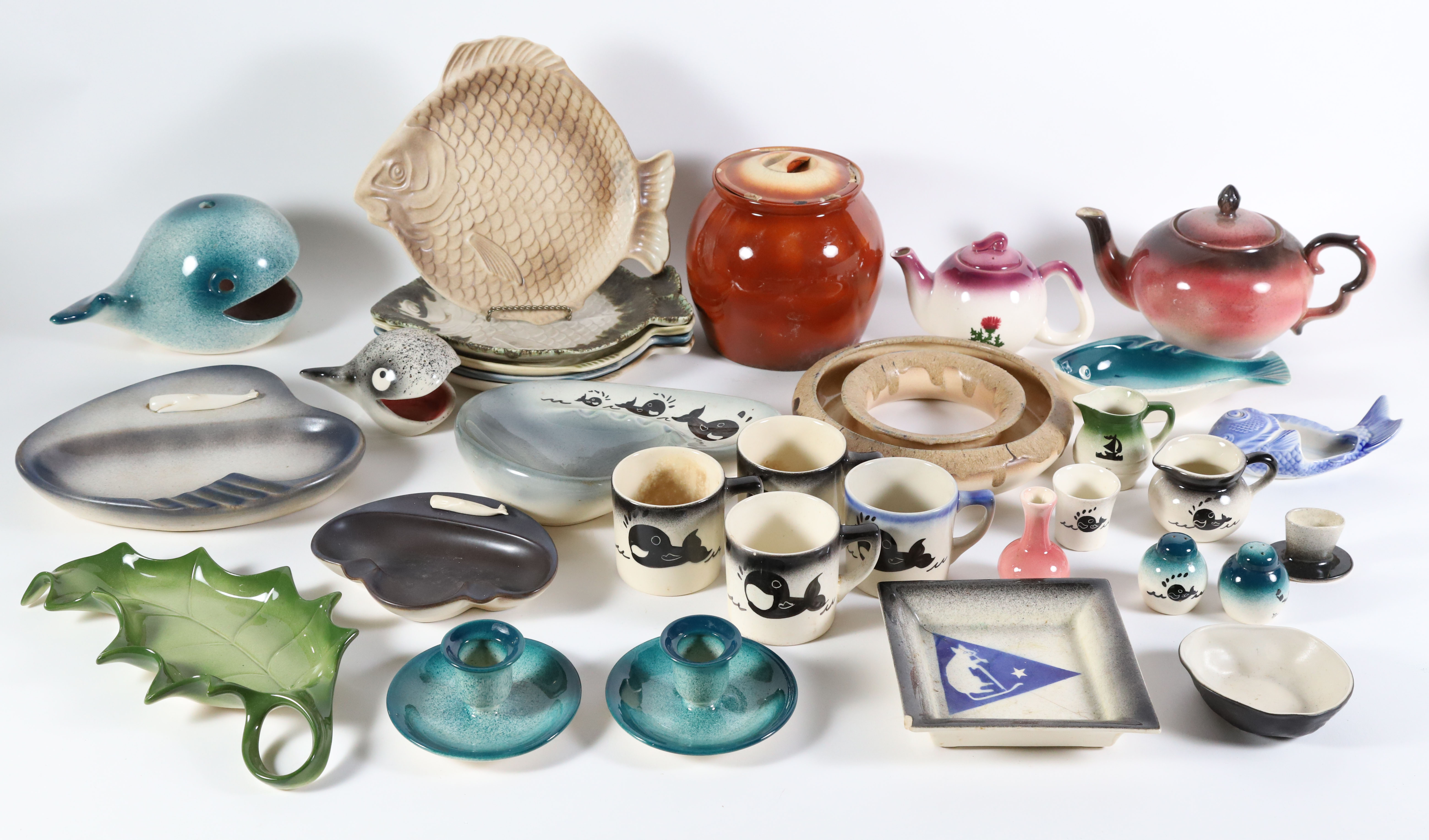 Large Collection of Nantucket Old Spouter Pottery - Rafael Osona ...