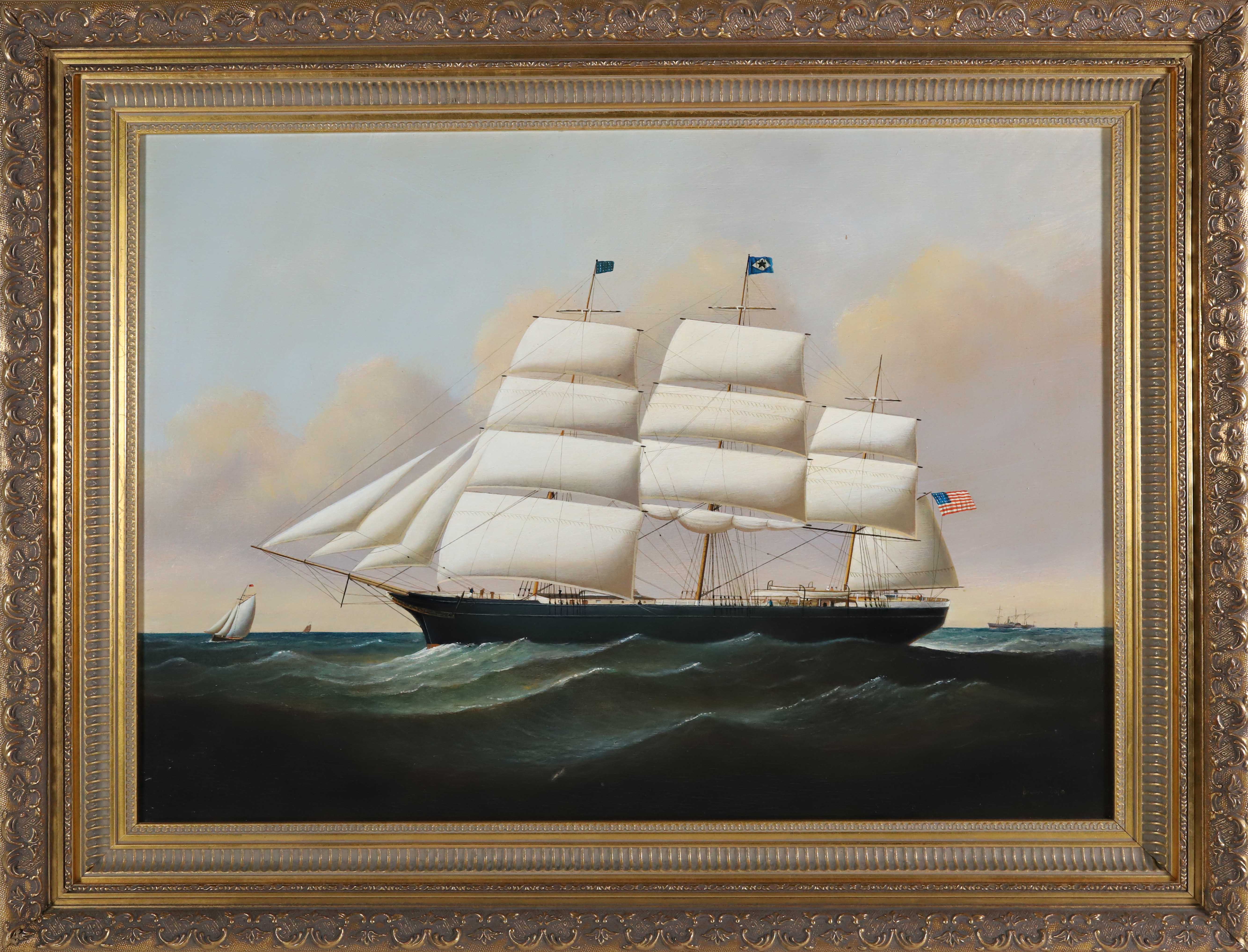 Brian Coole (British b. 1939) Oil on Board “Portrait of an American ...