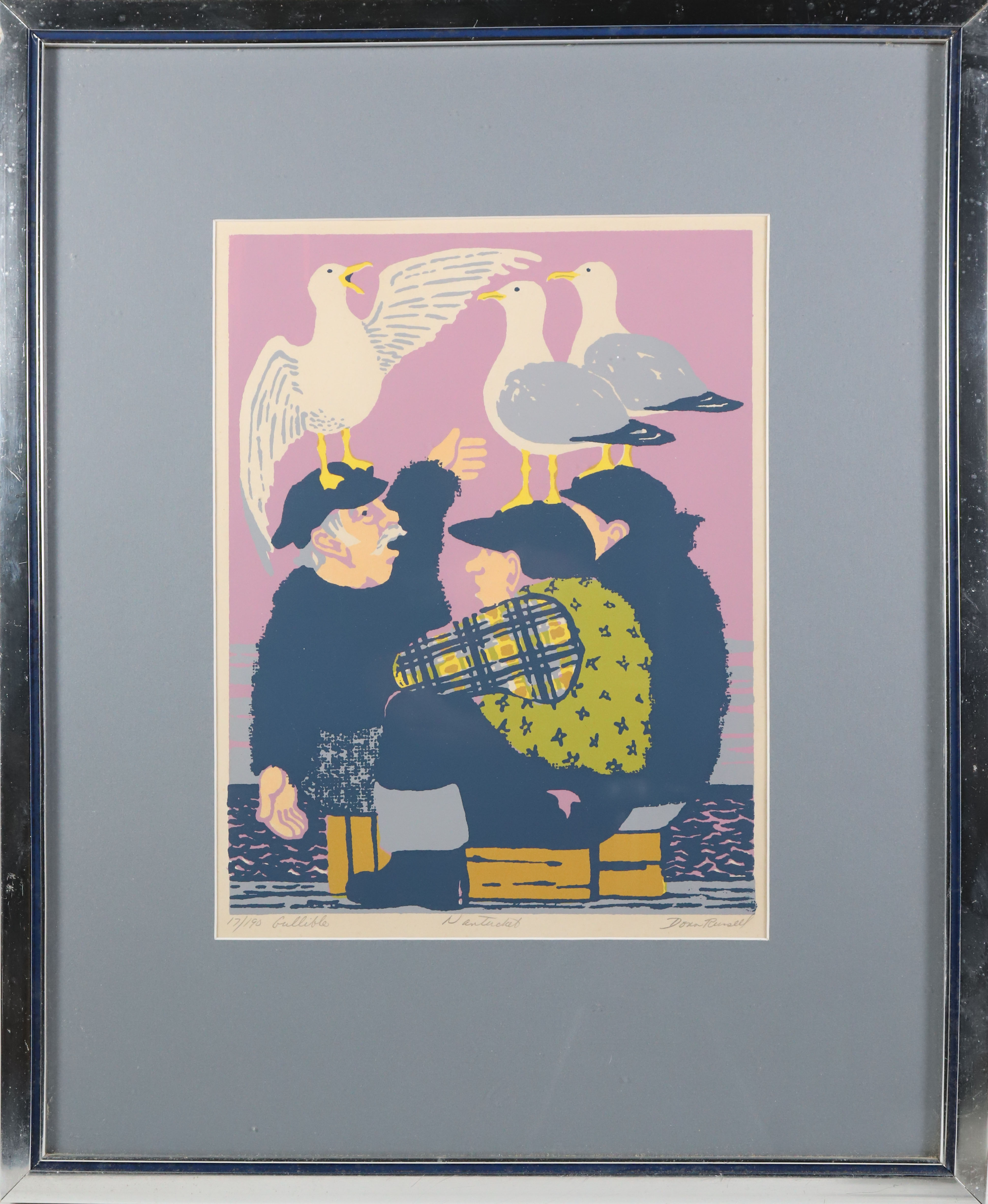 Donn Russell Limited Edition Nantucket Silk Screen “Gullible” - Donn ...