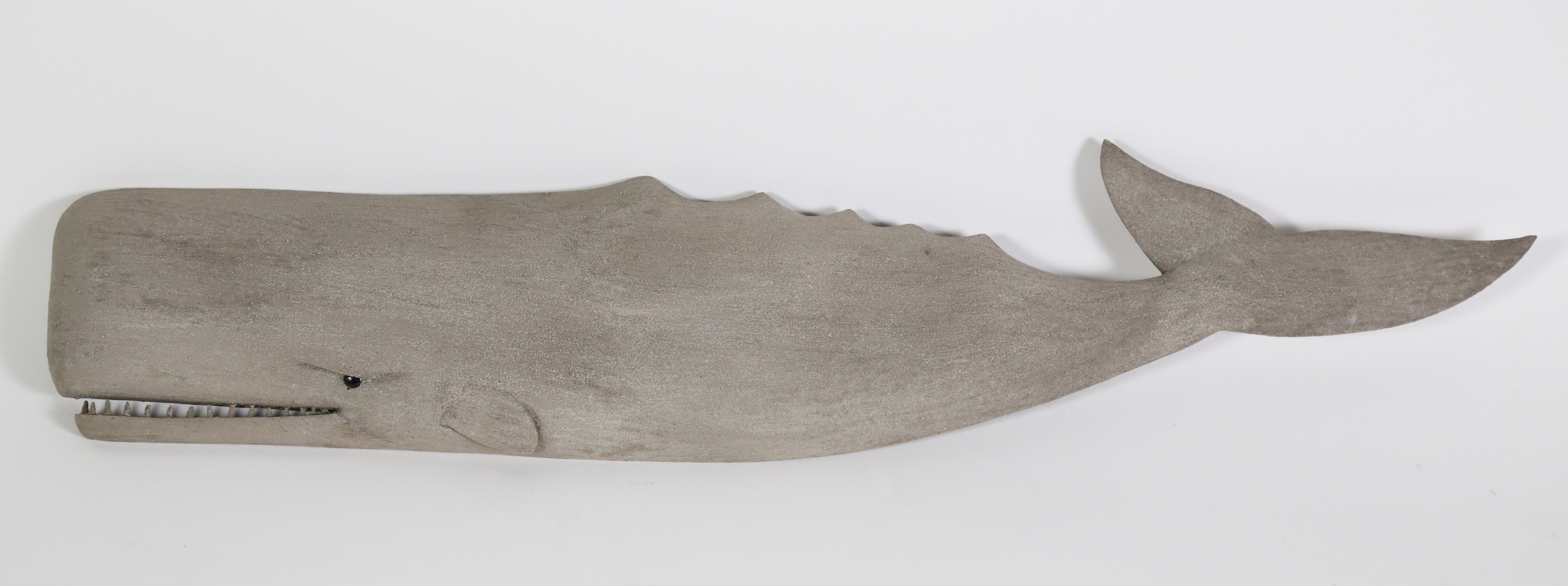 Brian Mitchell Carved and Painted Wood Moby Dick Sperm Whale - Brian ...