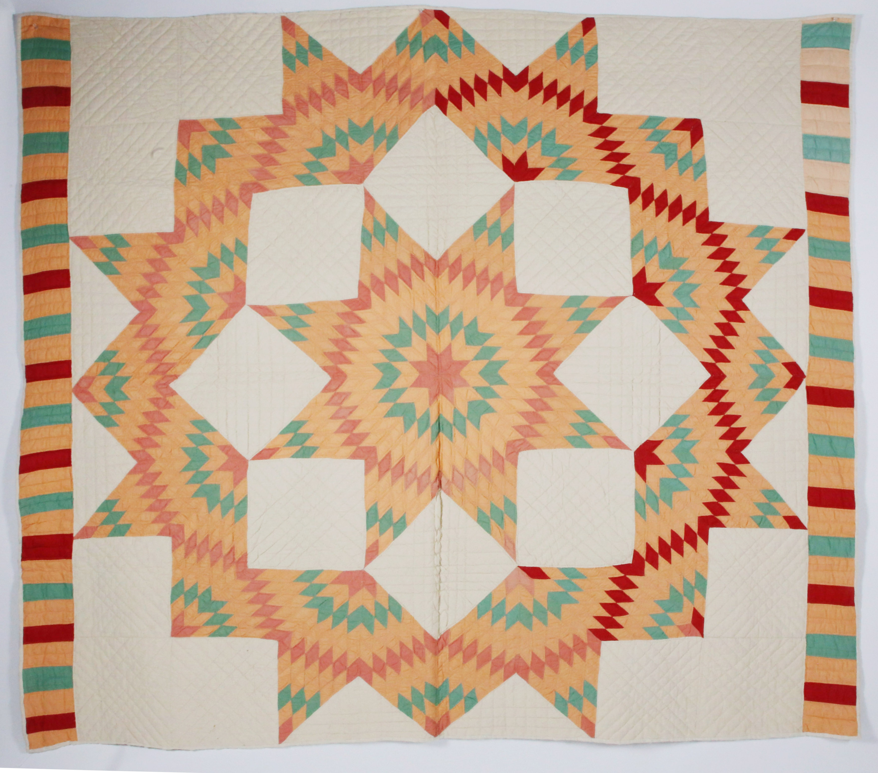 Vintage Broken Star Patchwork Quilt circa 1930s - Vintage Broken Star ...