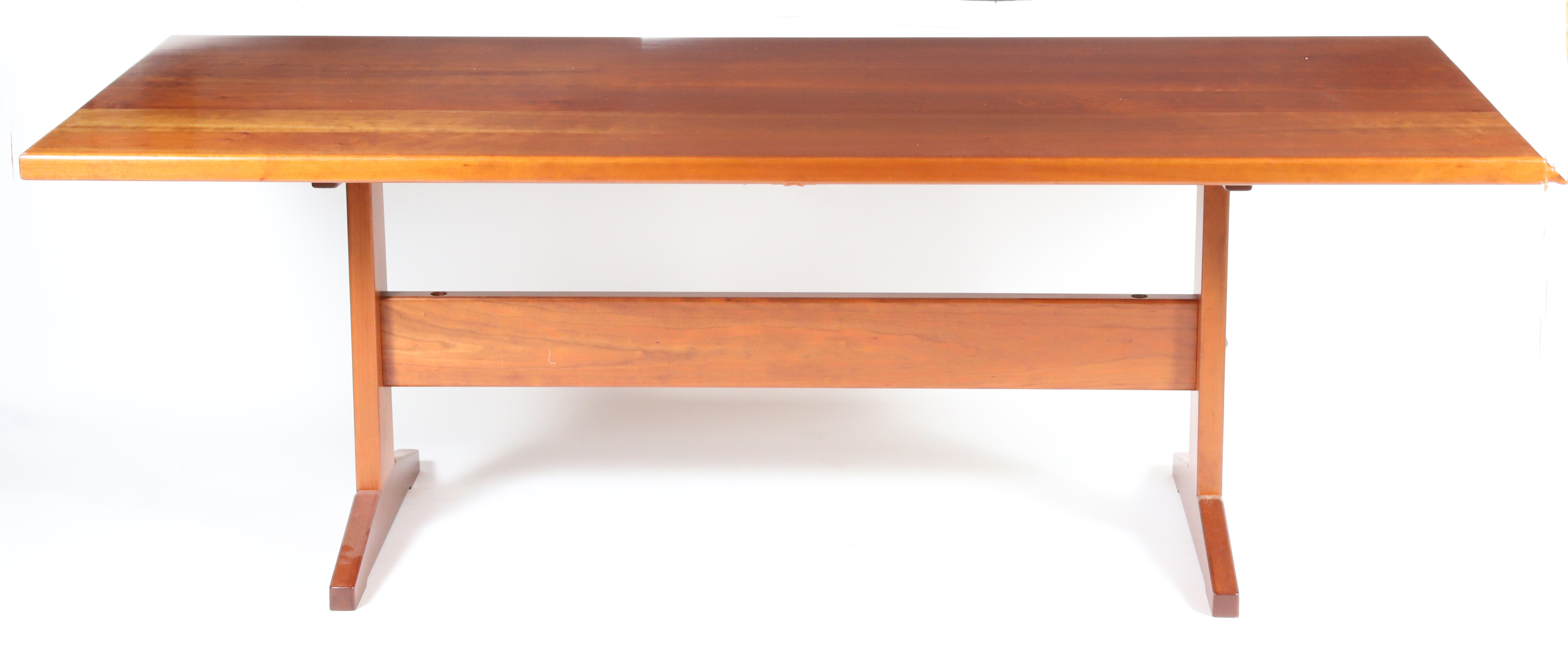 Stephen Swift Cherrywood Straight Edge Trestle Dining Table - Stephen Swift Cherrywood Straight ...