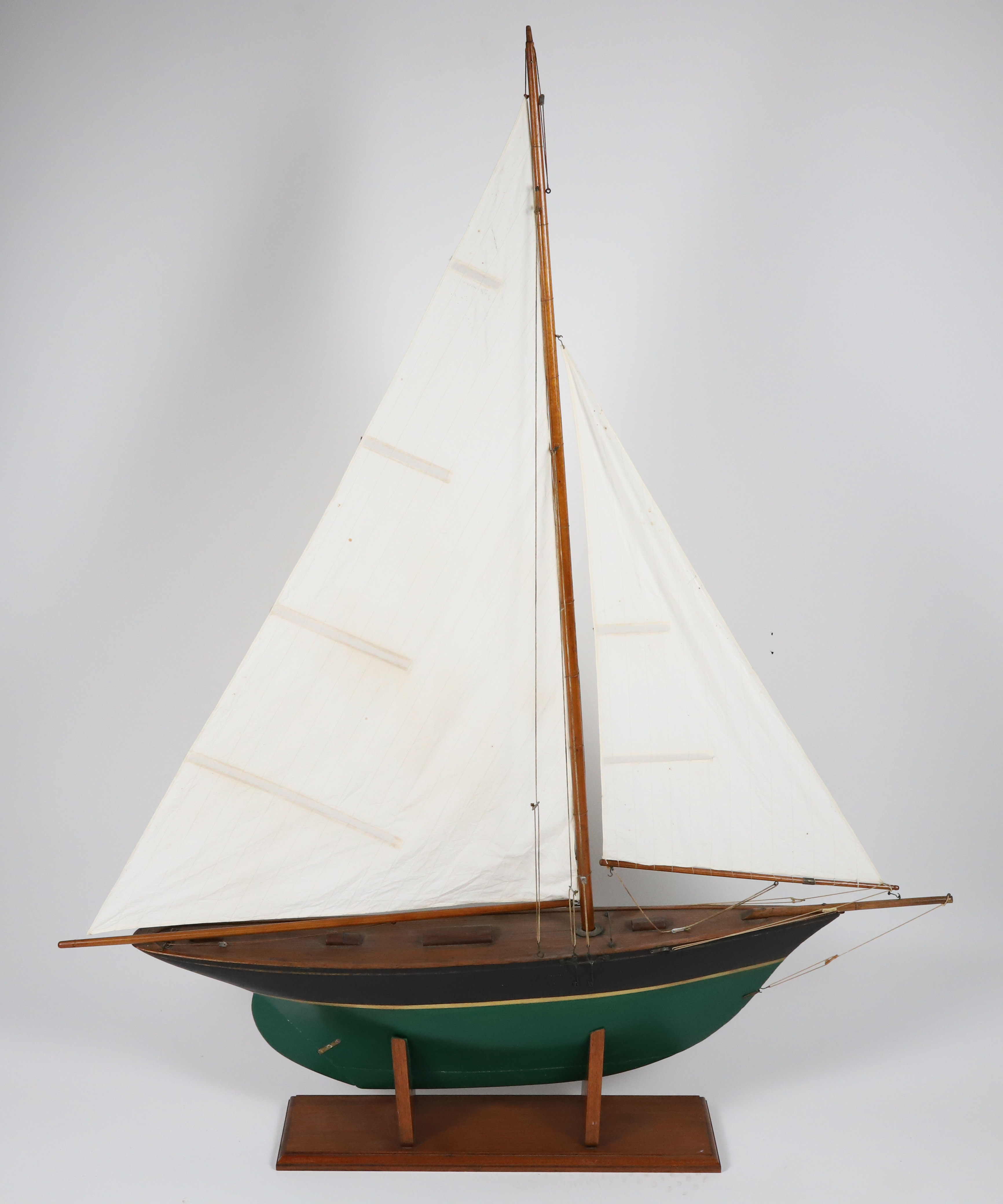 English Pond Model with Sails 19th Century - English Pond Model with ...