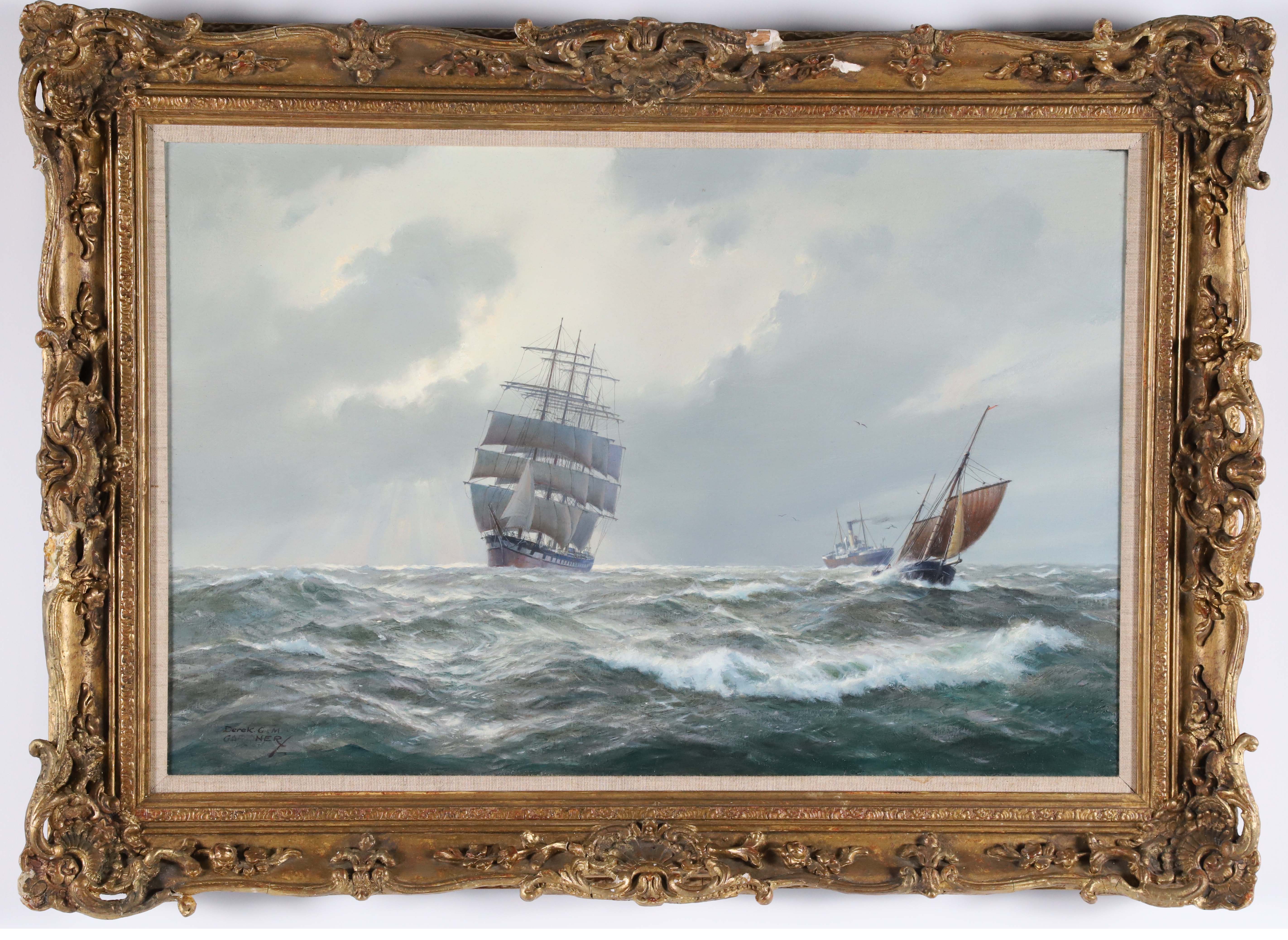 Derek George Montague Gardner (Scotland 1914-2007) Oil on Canvas "Four ...