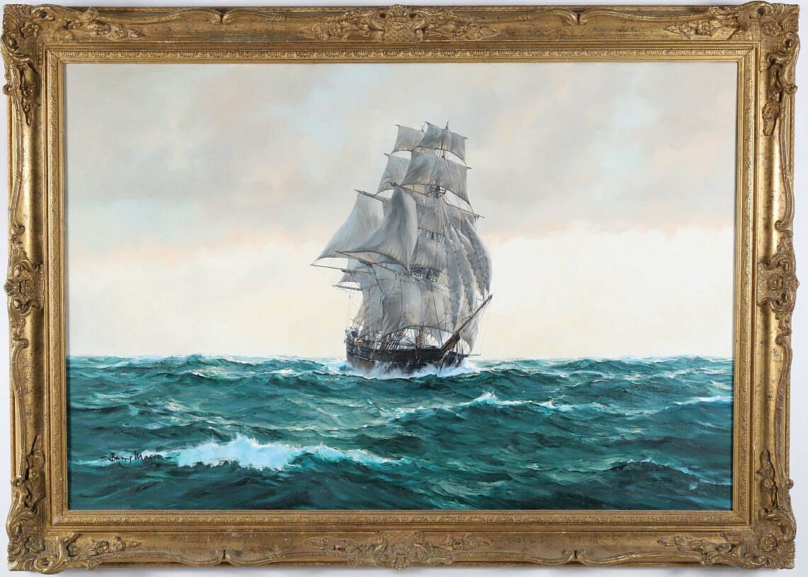 Barry Mason (British b. 1947) Oil on Canvas Mckays "Staghound" - Barry ...