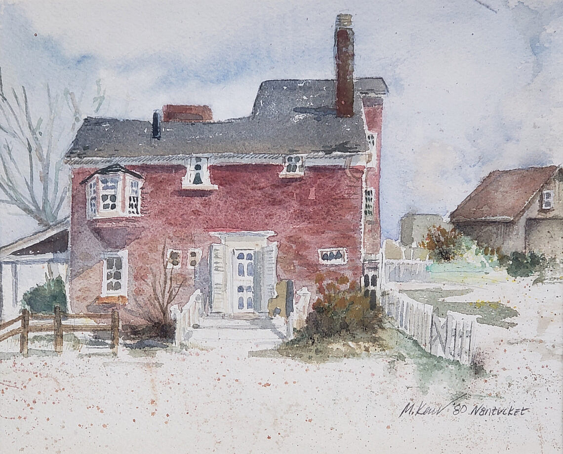 Rays Court Nantucket Watercolor - Mark Kent Nantucket Watercolor “Rays ...