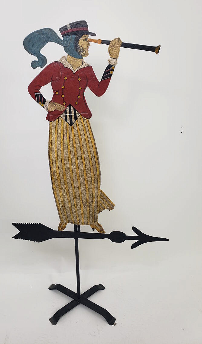 Sheet Metal Captains Wife Weathervane - Sheet Metal Sea Captain's Wife ...